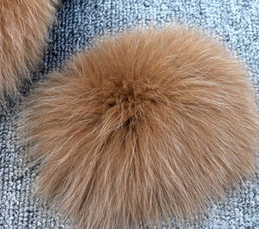 1 Pair Short Fur Slide Fox Fur Stripe Furry Stripe Fur | Etsy