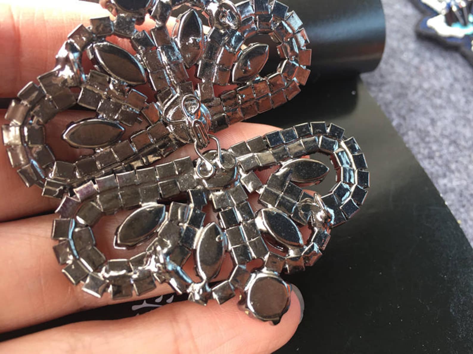 Grey Black Sweater Claspwedding Clasp Rhinestone Closure - Etsy