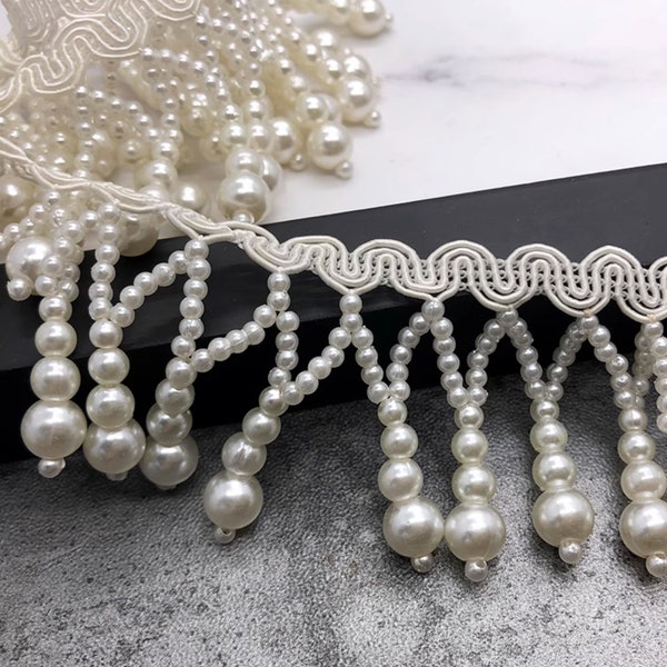 Beaded Pearl Trim - Etsy