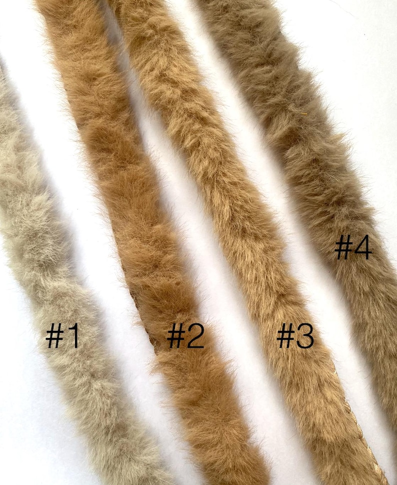 2 Meter Faux Fur Trim: Long Furry Stripe for Sewing & Crafts - Etsy