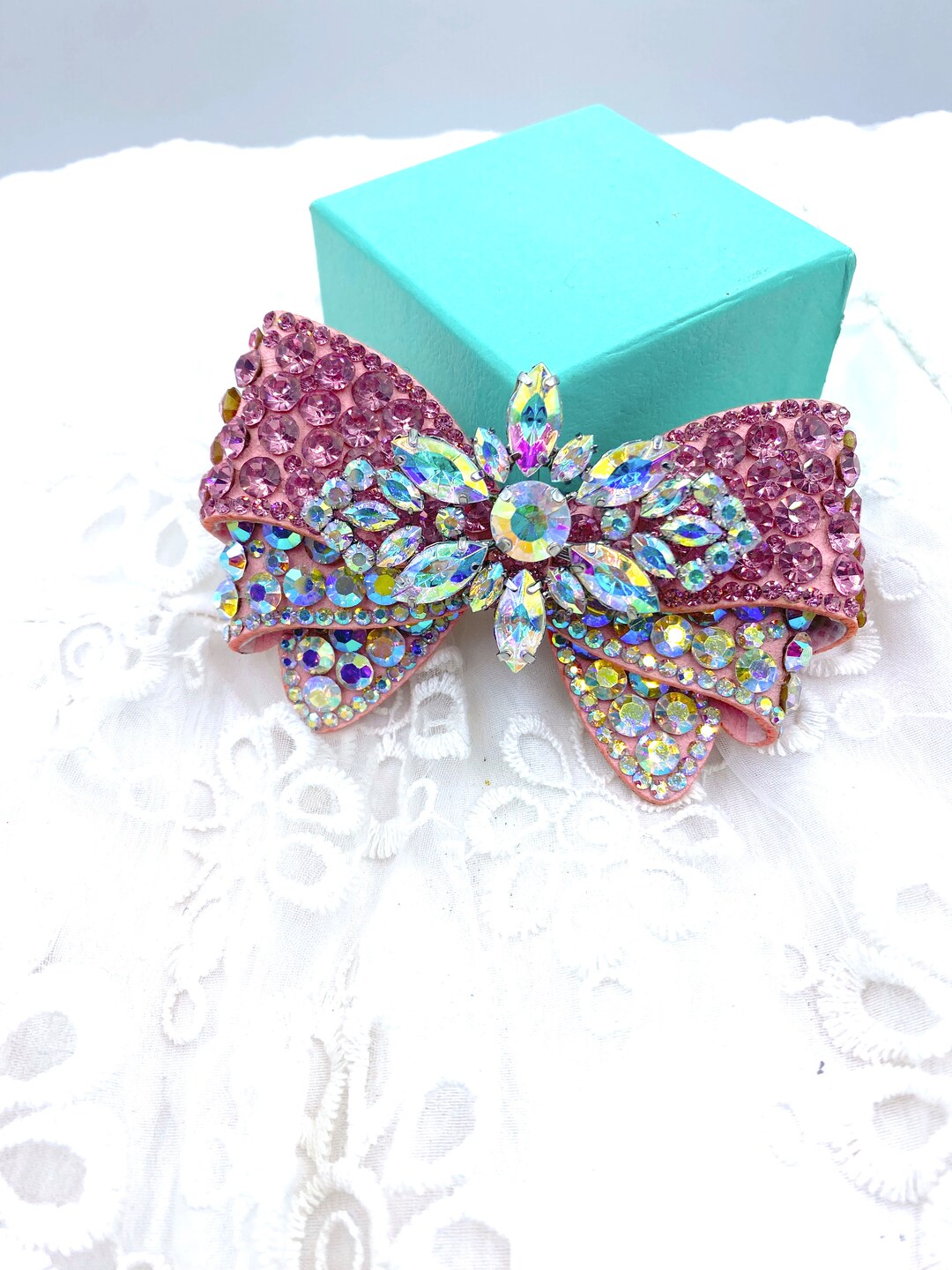 Rhinestone Crystal Pink Bow, Bow Shoes Decoration, Pink Bow, Hair Bow ...