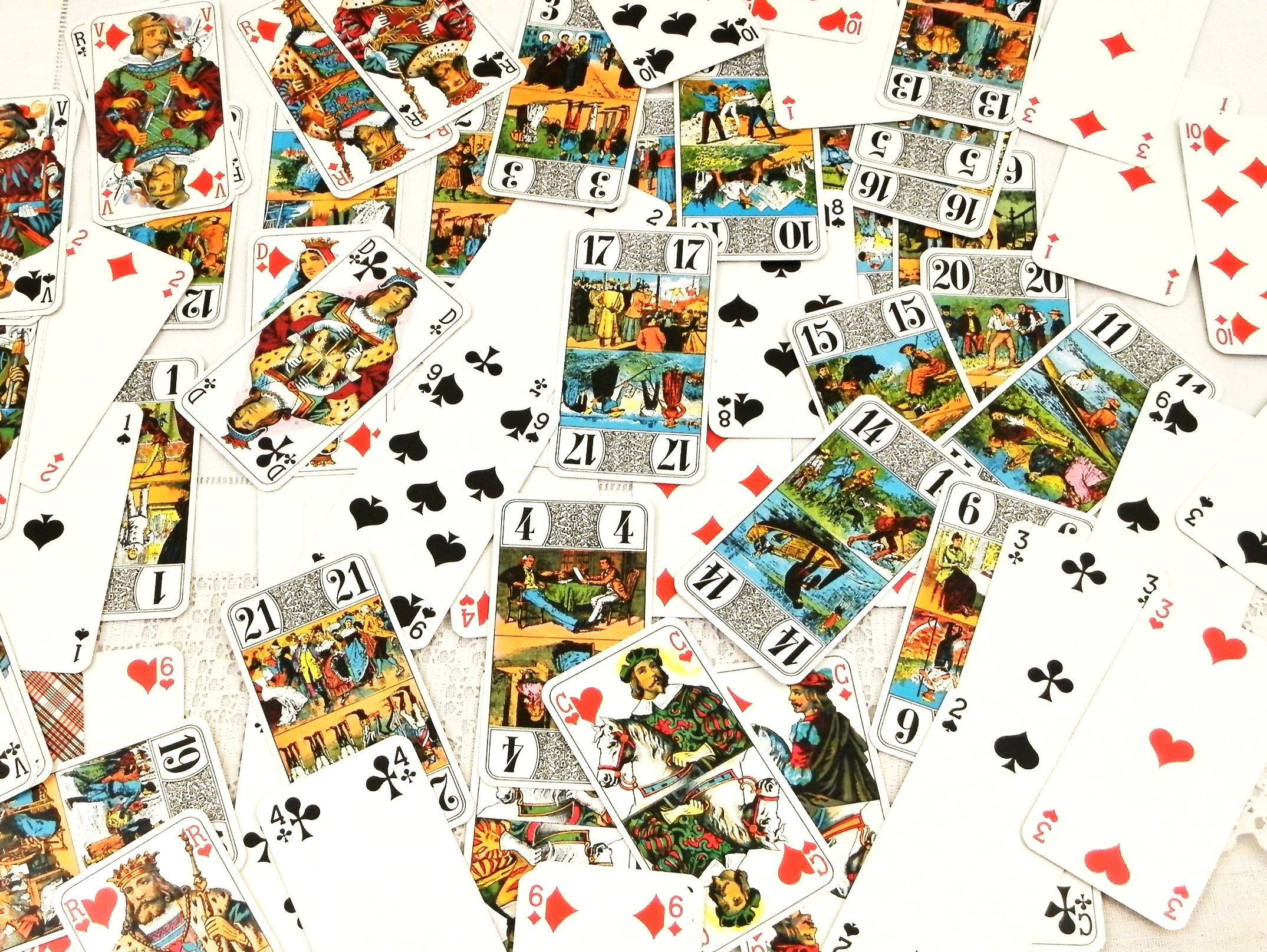 Vintage Complete French Tarot Game Deck of 78 Cards and Instructions ...