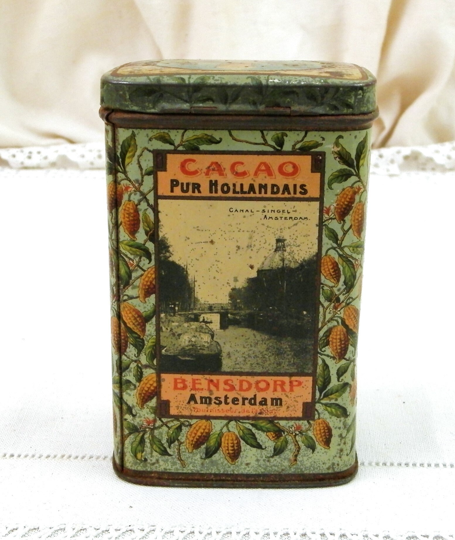 Antique 19th Century French Cacao Pur Hollandais Bensdorp Lithographed ...