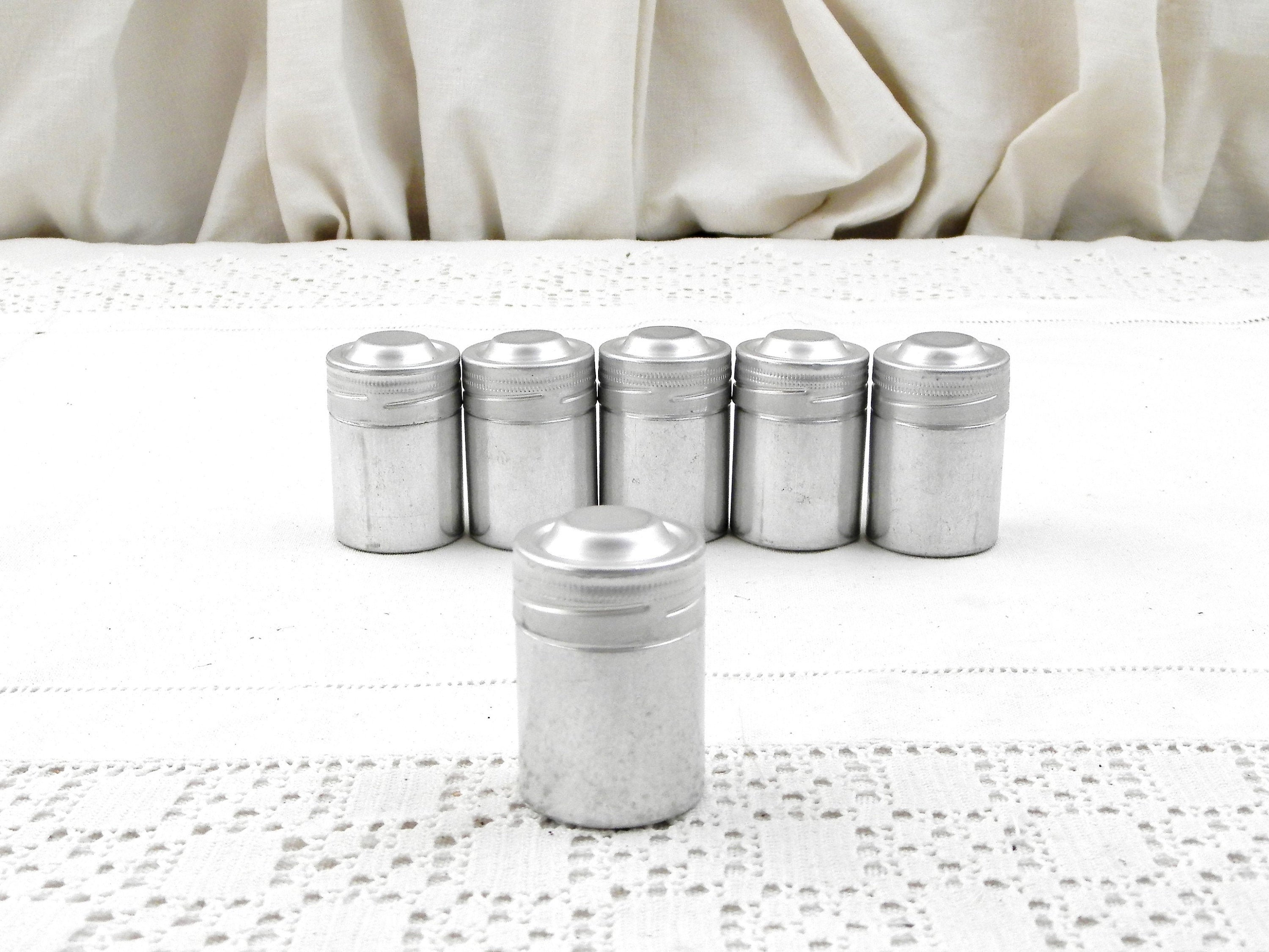 6 Vintage Metal Photo Film Canisters, Retro Photographic Film Container ...