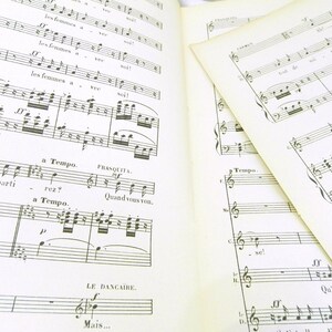 Vintage 4 Pages of Sheet Music Carmen the Opera With Lyrics in French ...