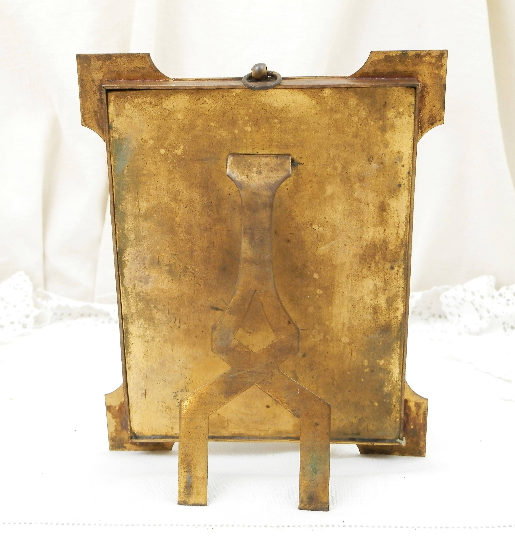 Antique French Gold Gilt Brass Portrait Frame, Metal 19th Century Free ...