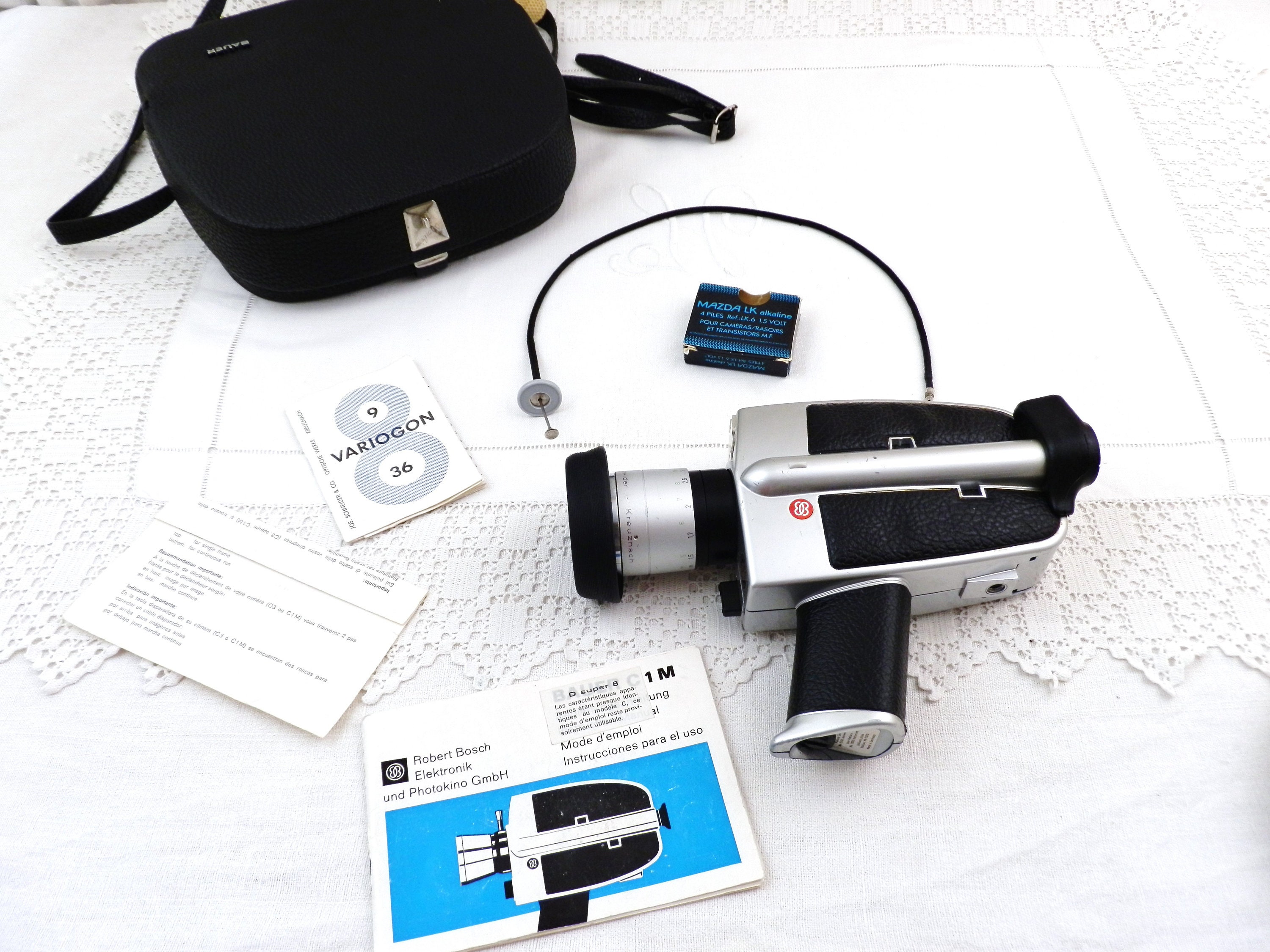 Vintage 1960s Bauer D Super 8 Film Camera with Carrying Case by Robert ...