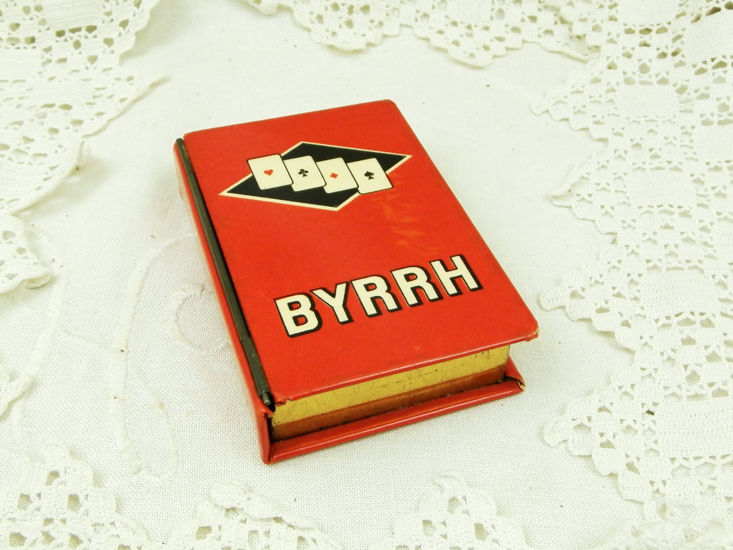 Vintage Promotional Playing Card Metal Tin by French Aperitif Drinks ...