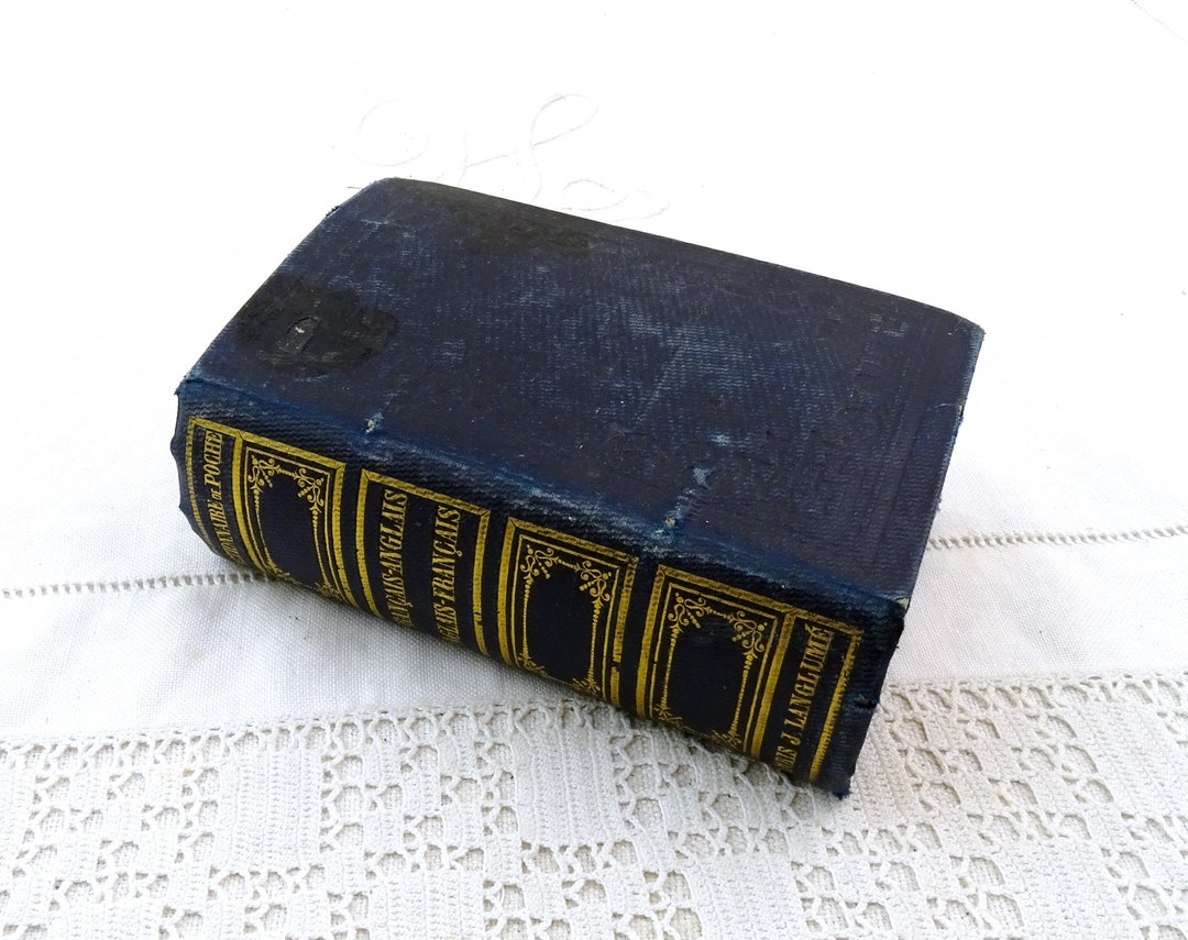 Small Antique 18th Century French French English Dictionary by Thomas ...