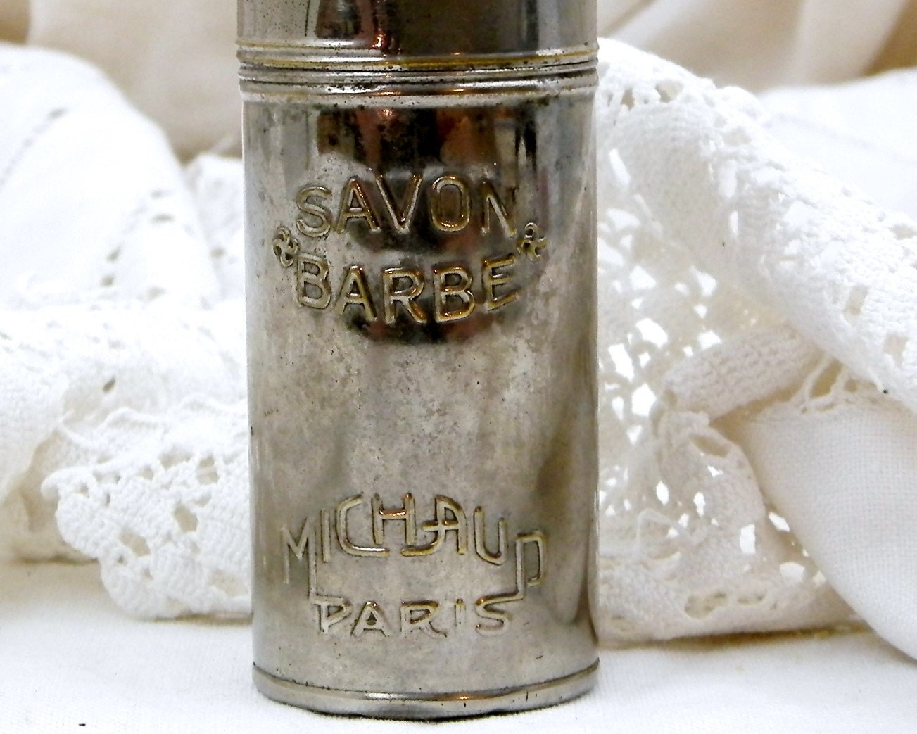 Antique French Complete Shaving Soap Stick Savon Barbe Michaud Paris ...