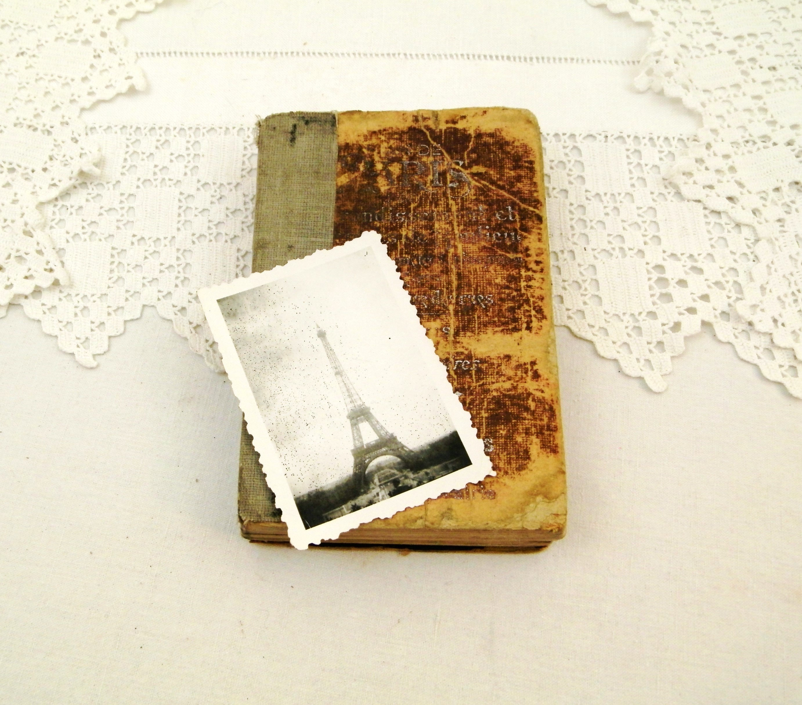 Vintage 1920s Guide Book Street Maps with Bus and Metro Routes of Paris ...