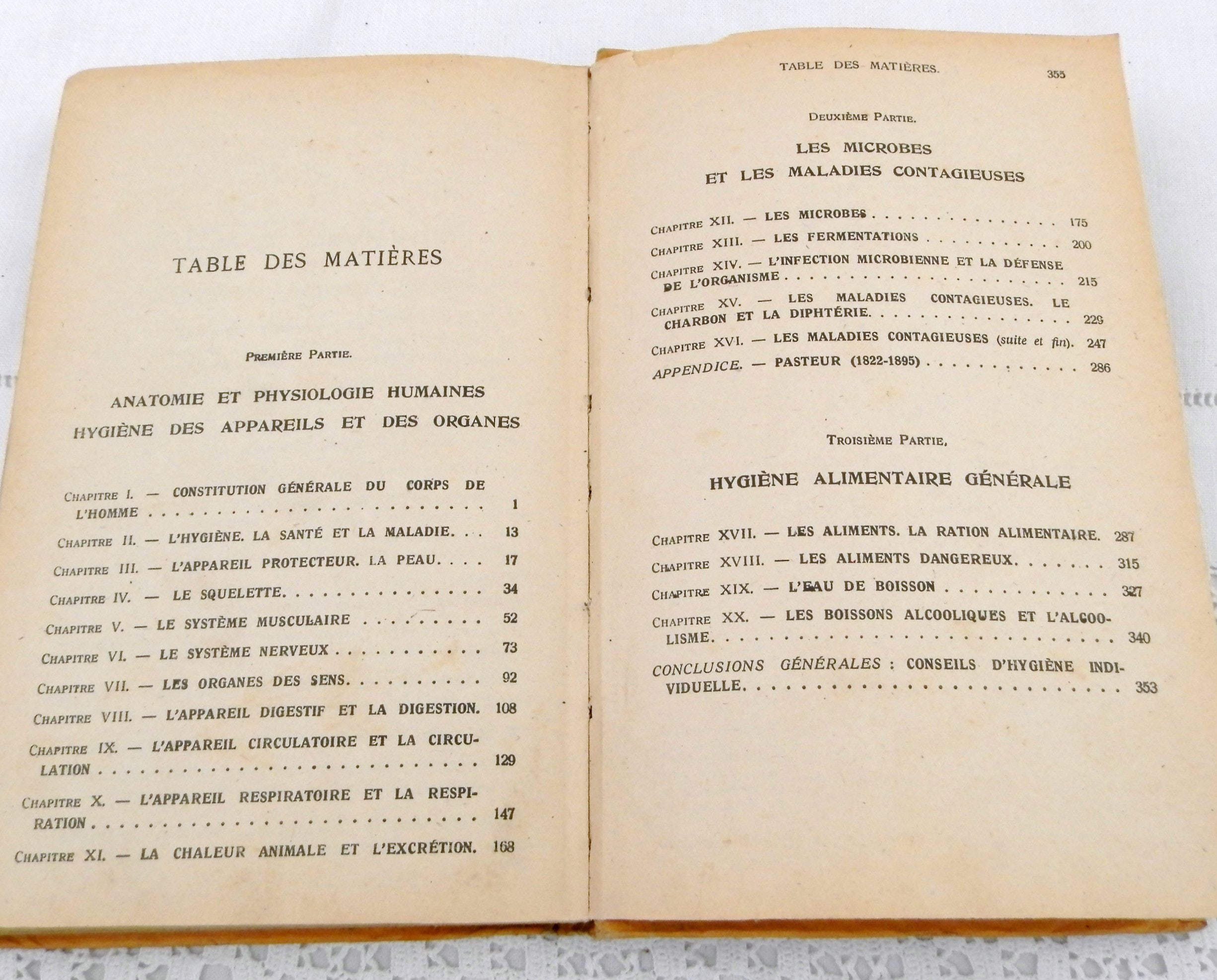 Vintage French School Biology / Natural Science Text Book with lots of ...
