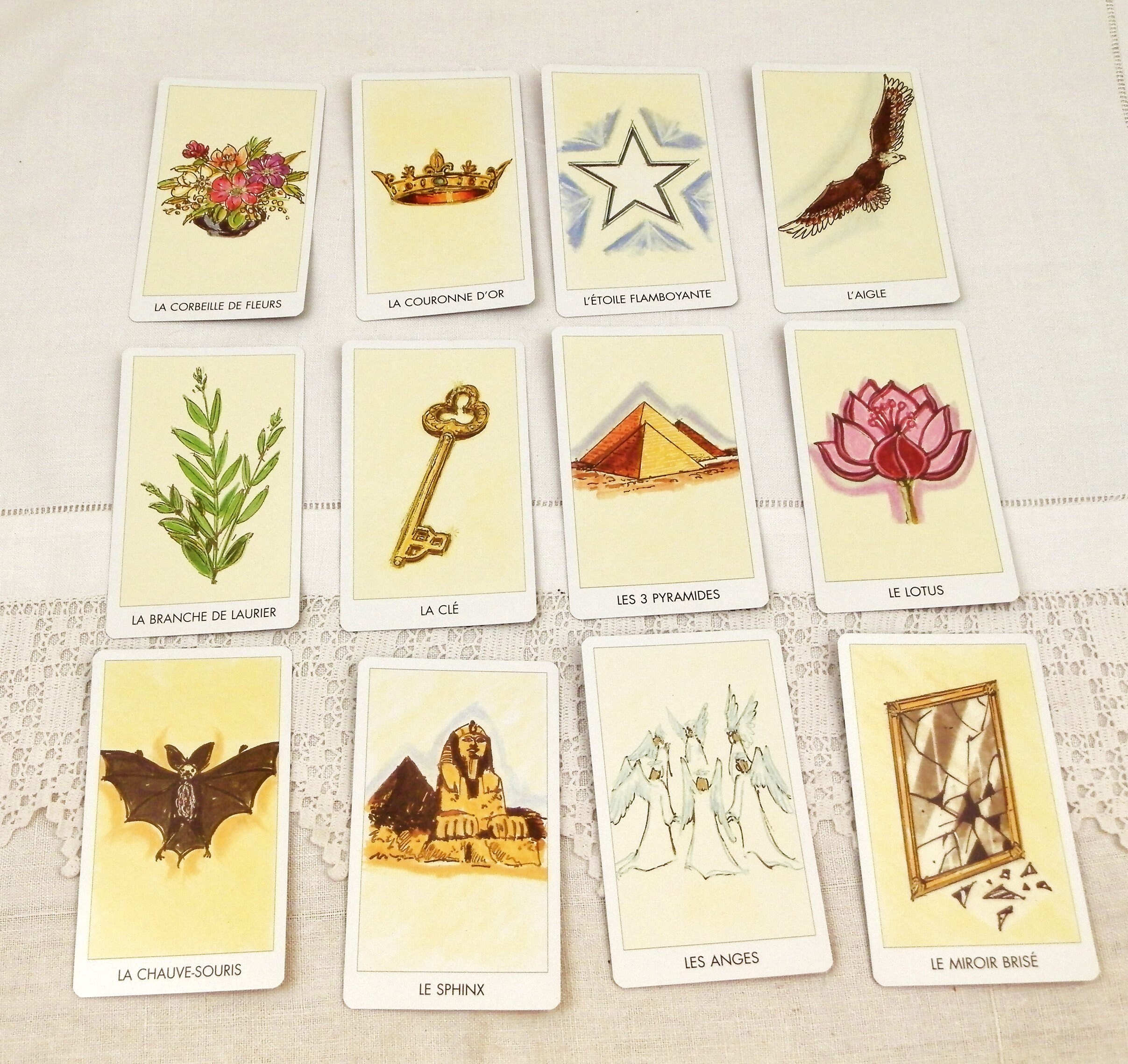 Vintage French Fortune Telling 48 Card Deck L'Orcale de La Chance by ...