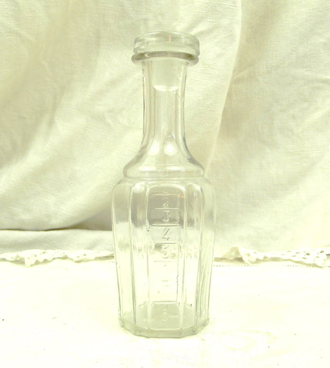 Antique French Graded Glass Medicine Bottle, Perfume Bottle with a ...
