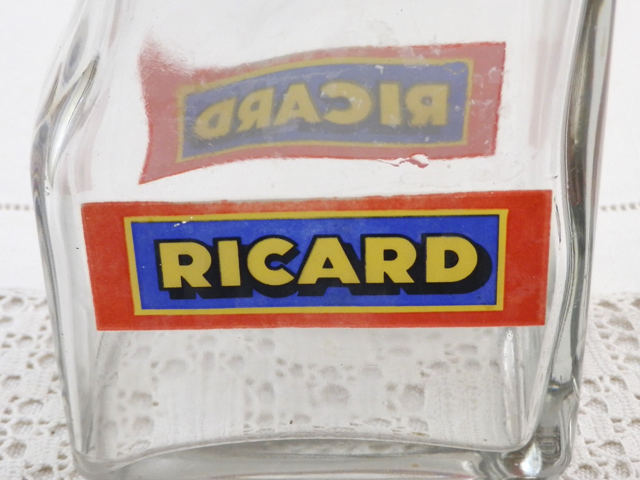 French Vintage Ricard 500ml Glass Water Pitcher / Carafe , Retro ...