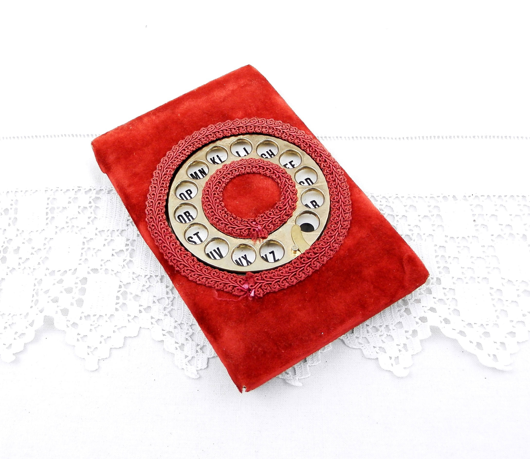 Vintage 1960s Mid Century Telephone Dial Pop Up Unused Address Book ...