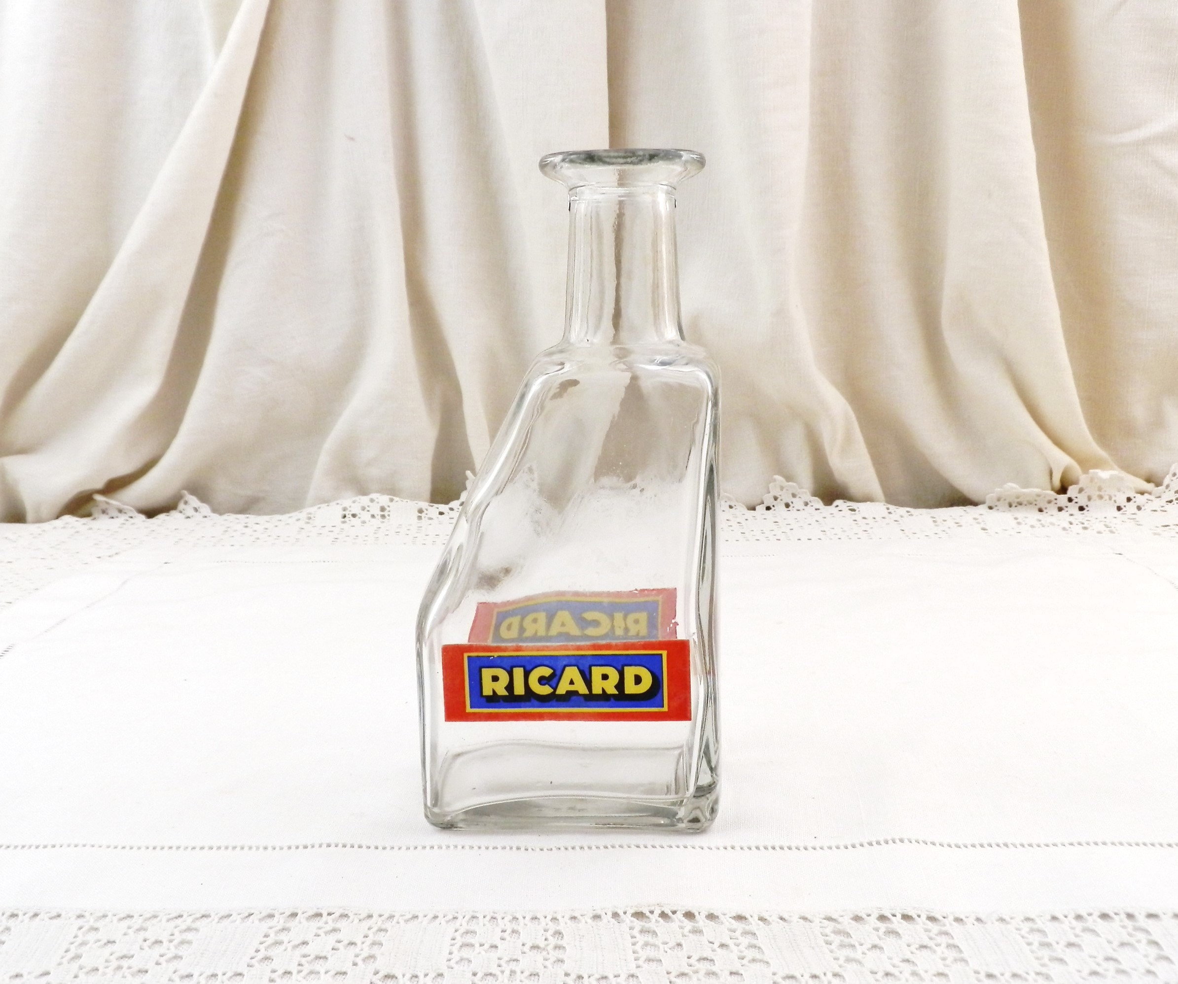 French Vintage Ricard 500ml Glass Water Pitcher / Carafe , Retro ...