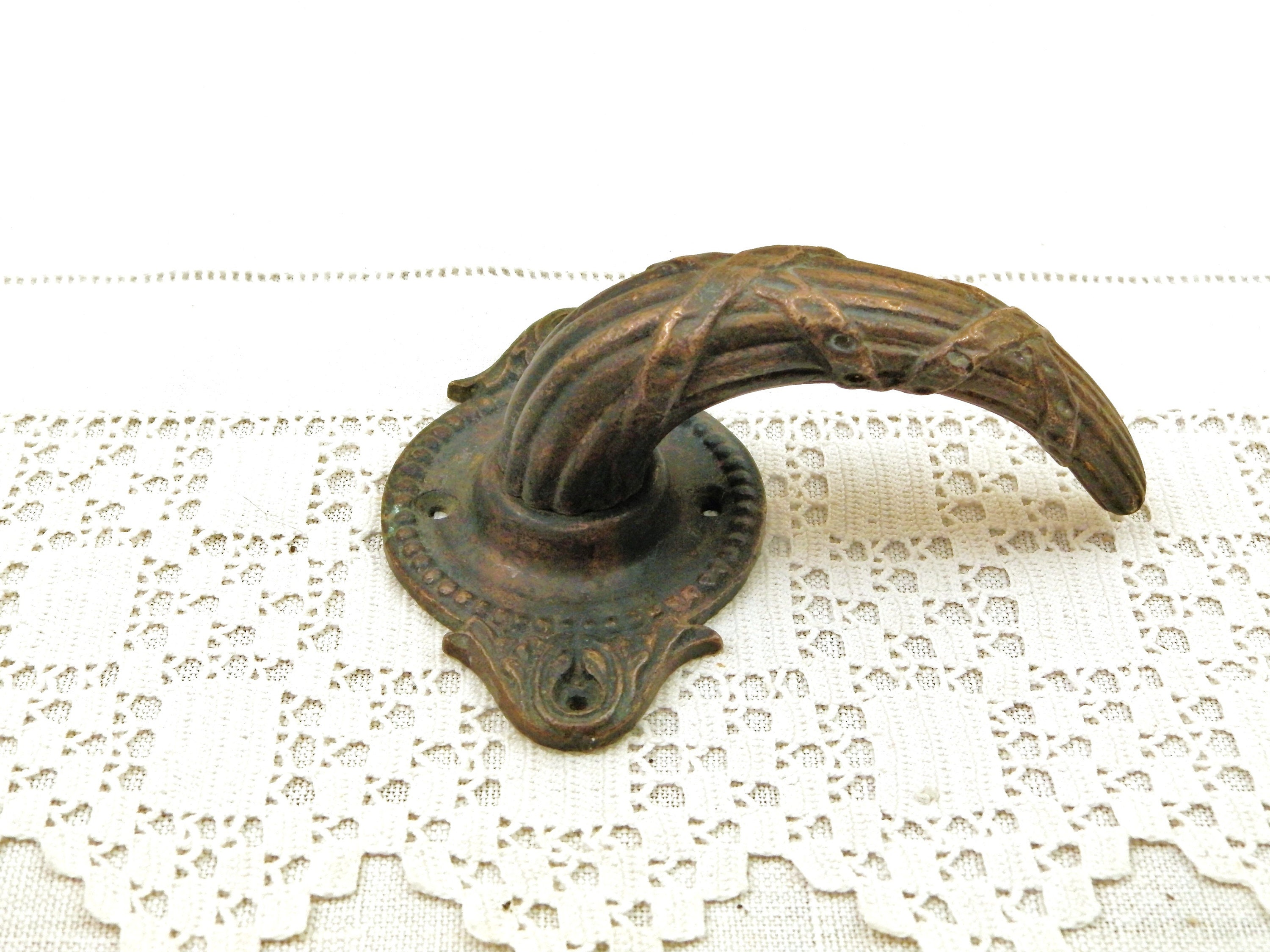 Antique French Louis XVI Bronze Door Handle, Late 1700s French Cast ...