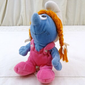 Vintage 1995 Smurfette With Pink Dungarees Made in Italy, Rare Retro ...