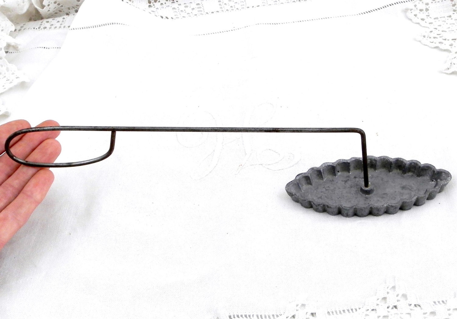 Antique French Metal Baking Cooking Utensil / Implement, Fer a Beignet ...