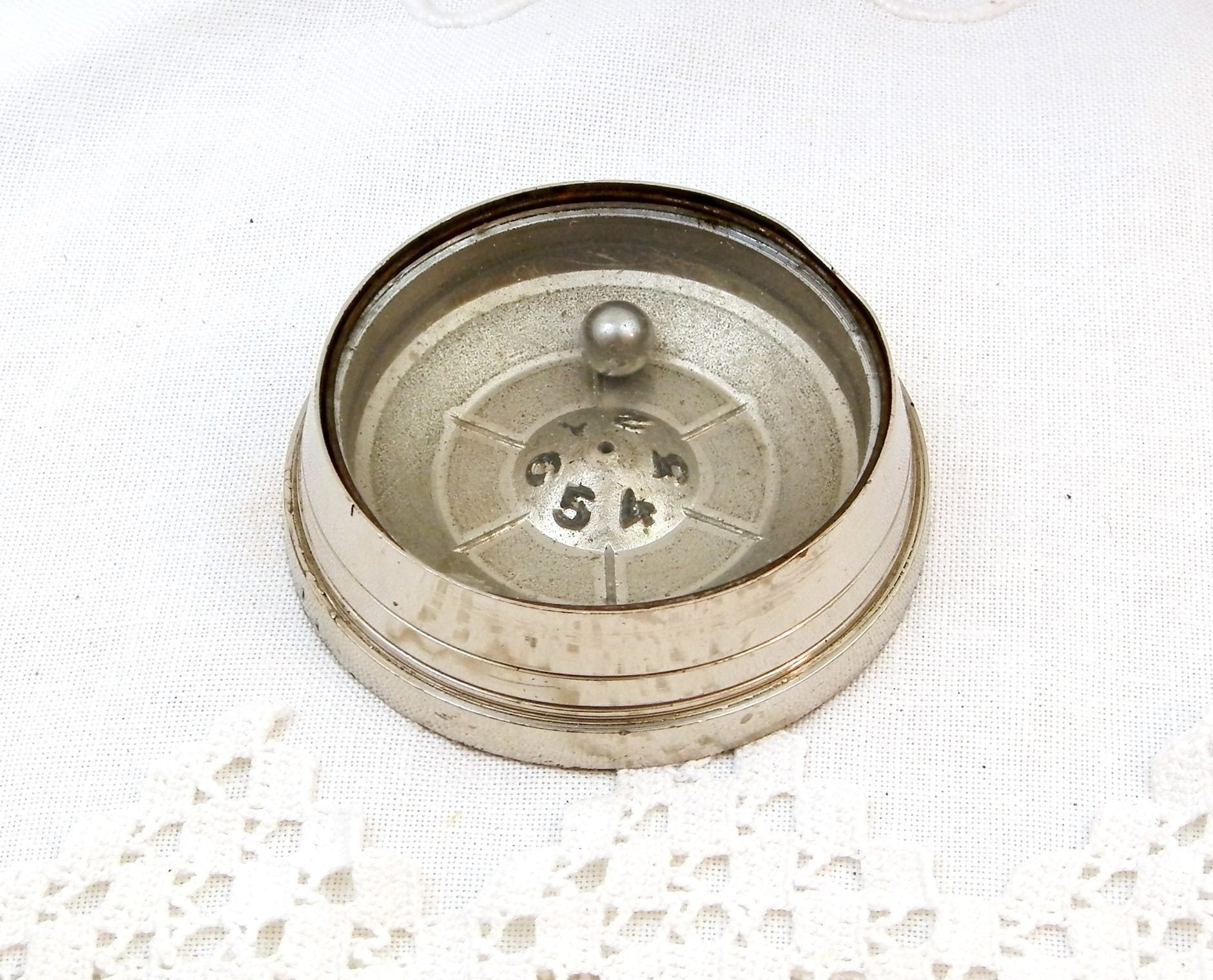Vintage 1950s Pocket Metal Roulette Game Made in France, French 50s ...
