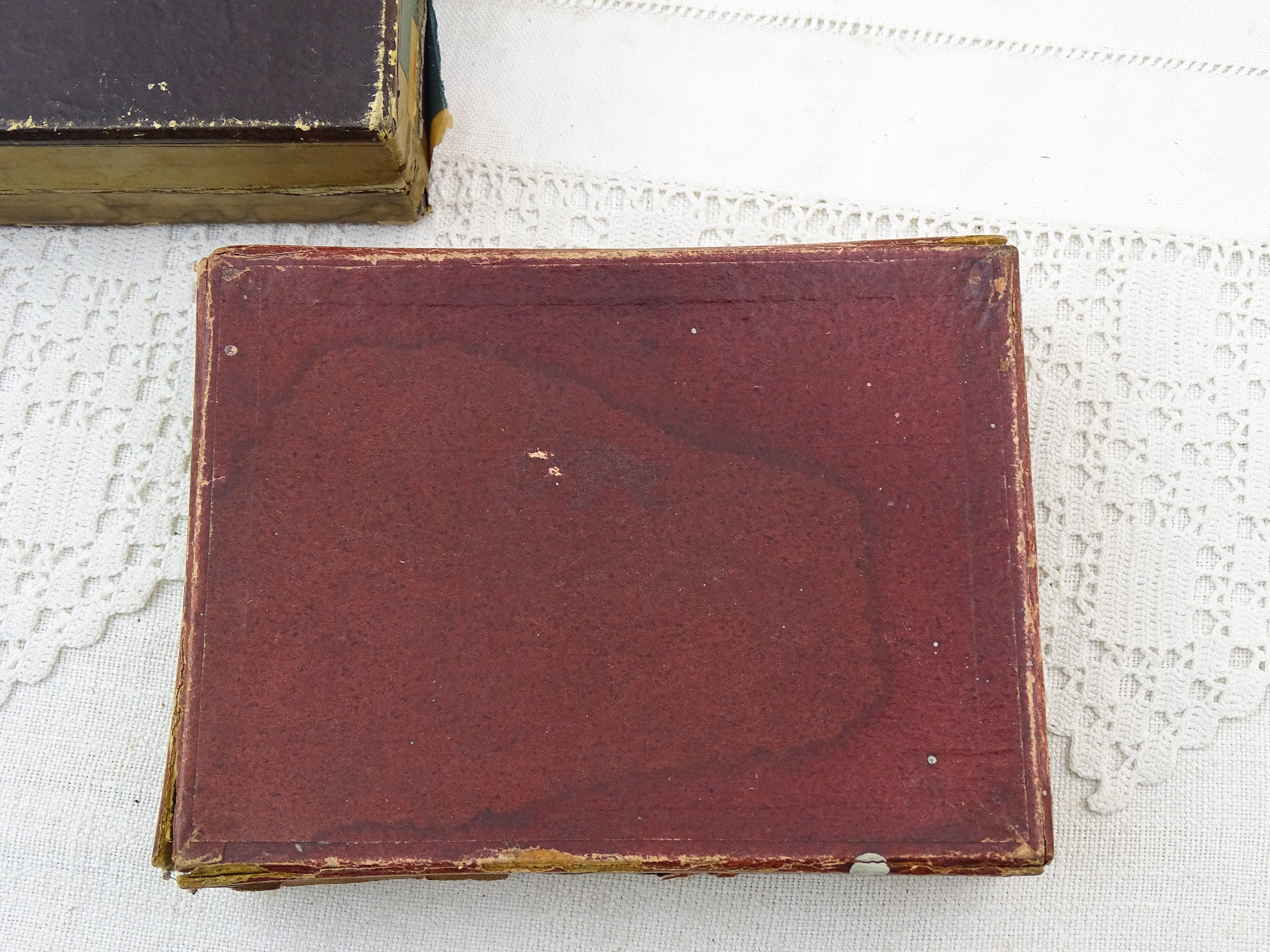 2 19th Century Antique French Empty Photographic Plate Boxes, Vintage ...