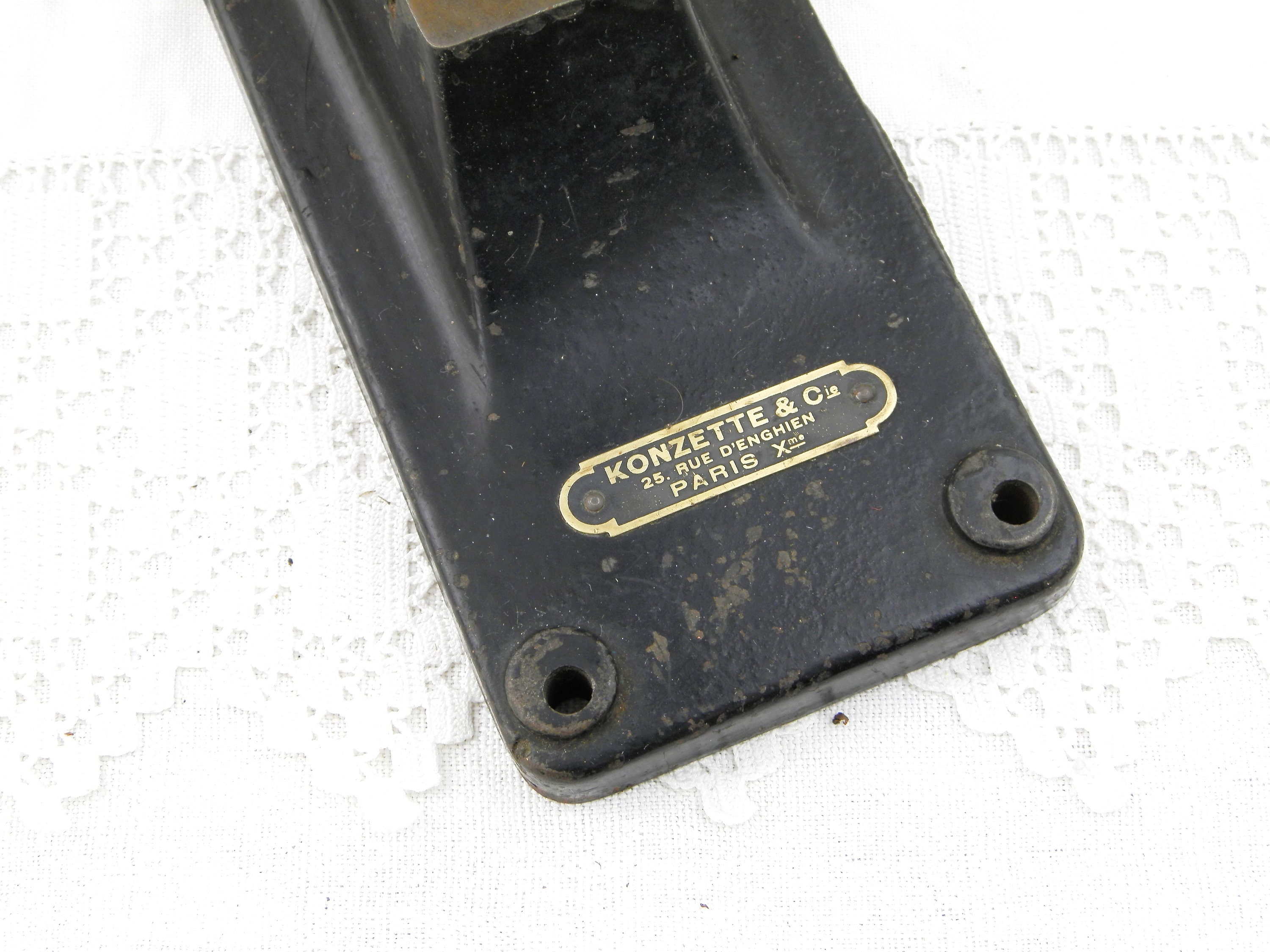 Large Working French Antique Industrial Black Stapler Made in Paris by ...