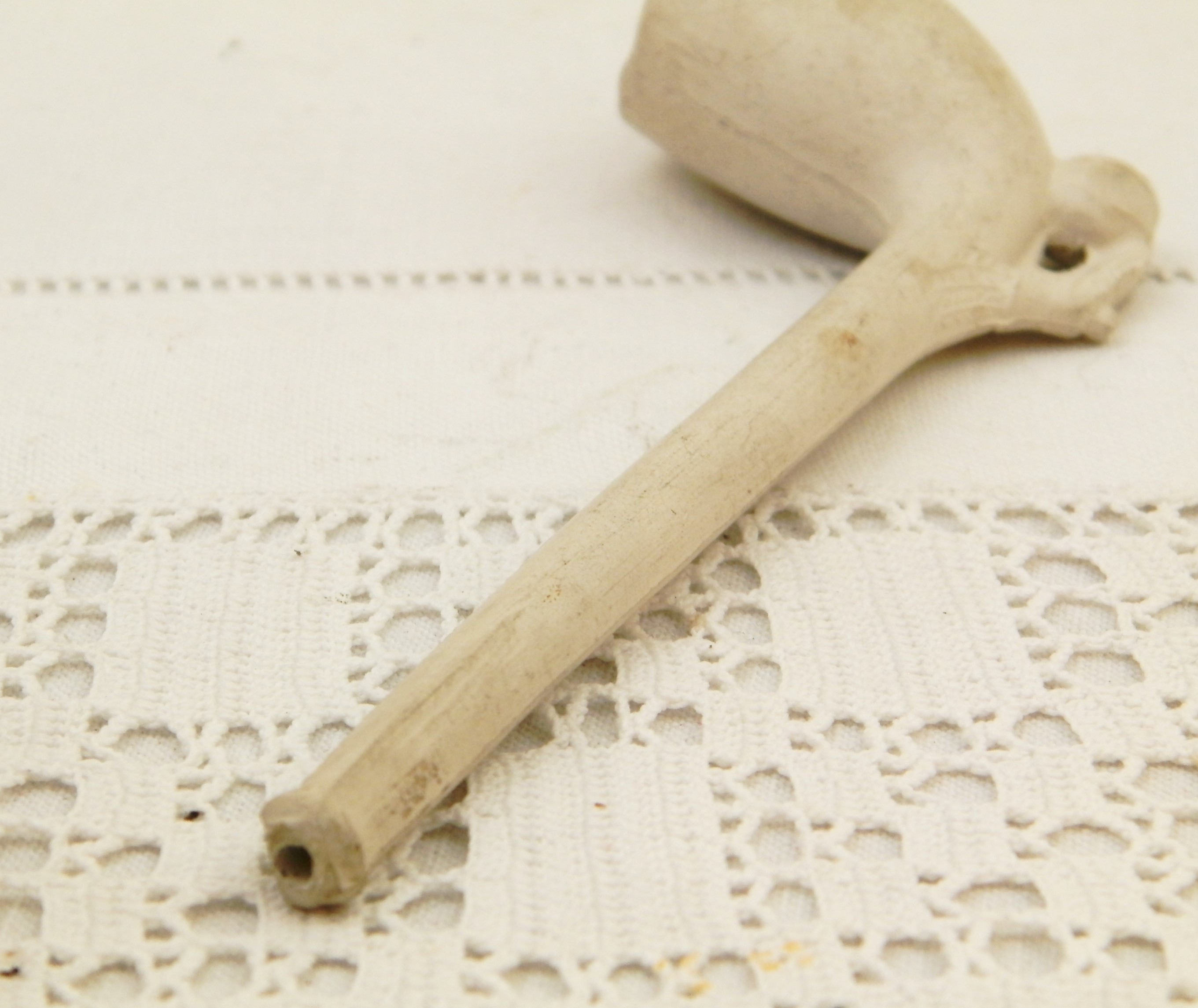 Antique Victorian Unused White Clay Pipe with Footballer's Boot and ...