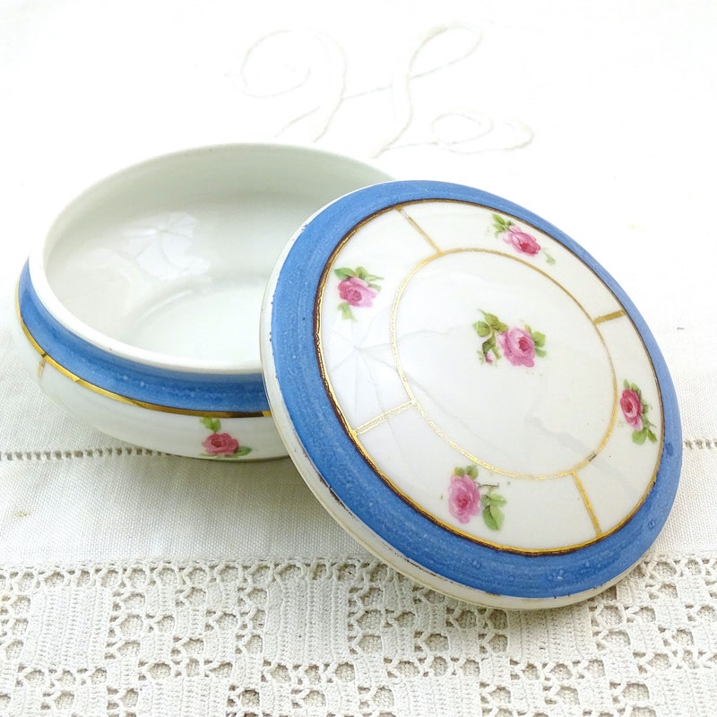 Porcelain Powder Box - Etsy