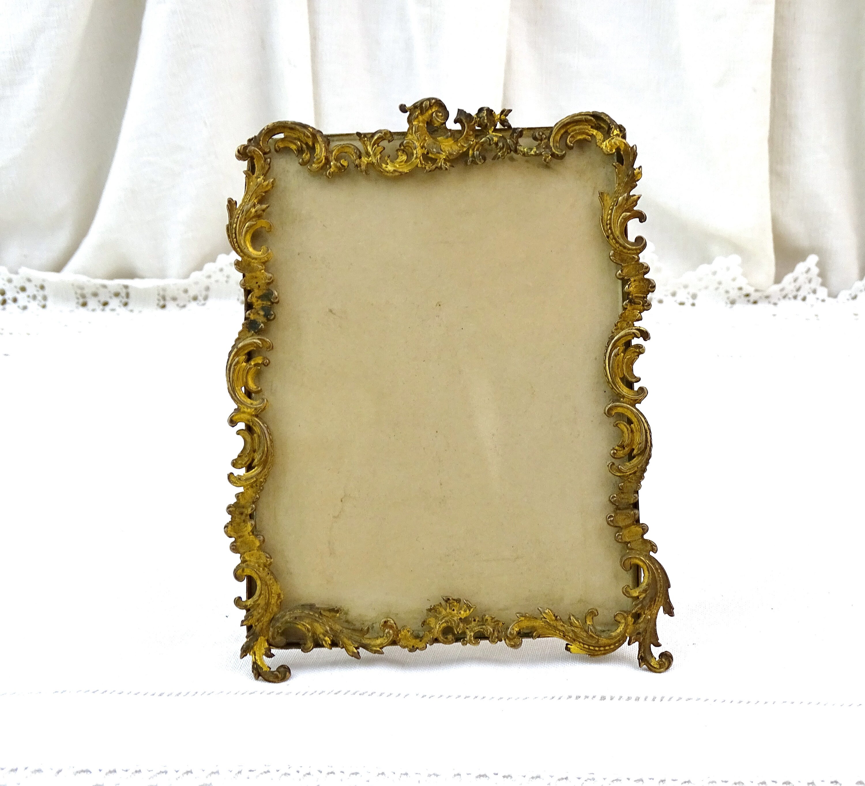 Antique French Rococo Style Gilded Metal Free Standing and Wall Mounted ...