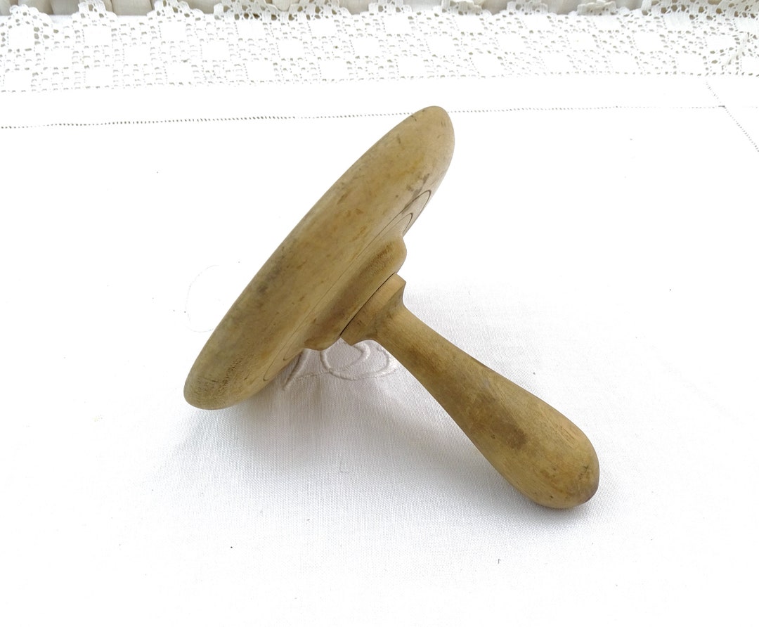 Antique French Wooden Treen Masher / Pounder, Vintage Diary Accessory ...