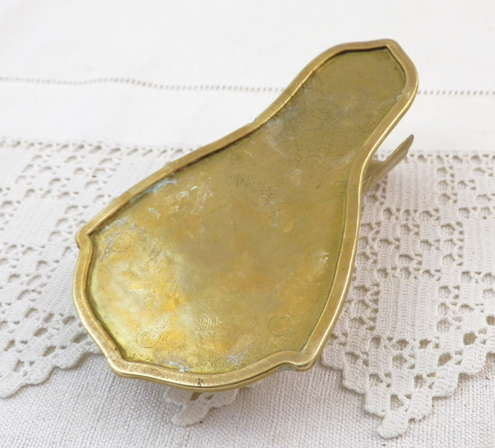 French Vintage Brass Hand Shaped Letter Holder Clip Retro | Etsy