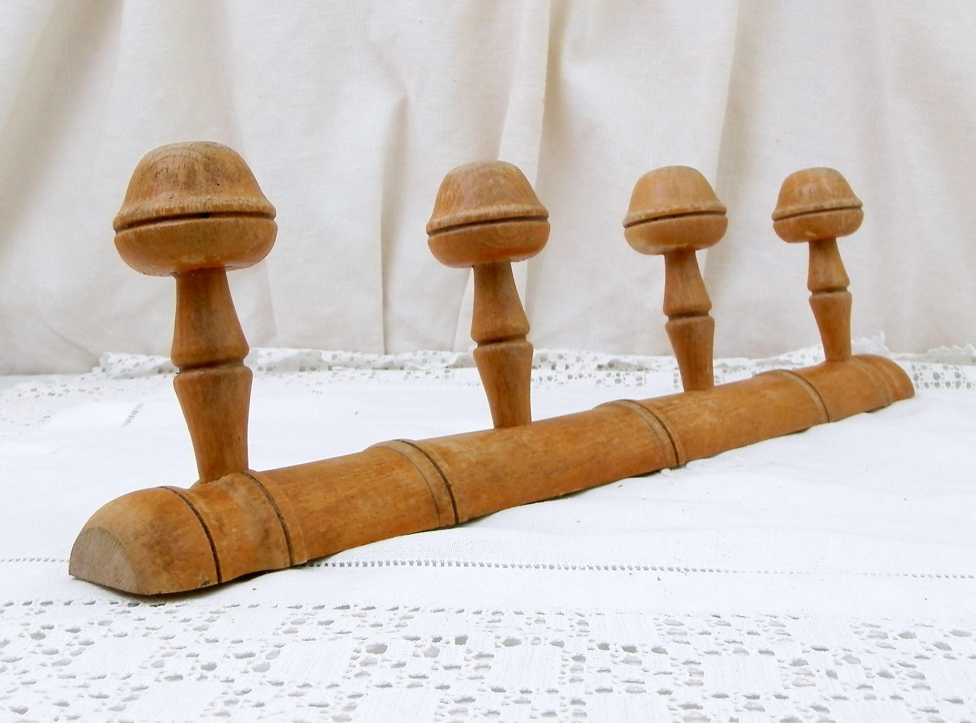 Antique French Traditional Wooden Faux Bamboo Hat Rack, Coat Rack ...