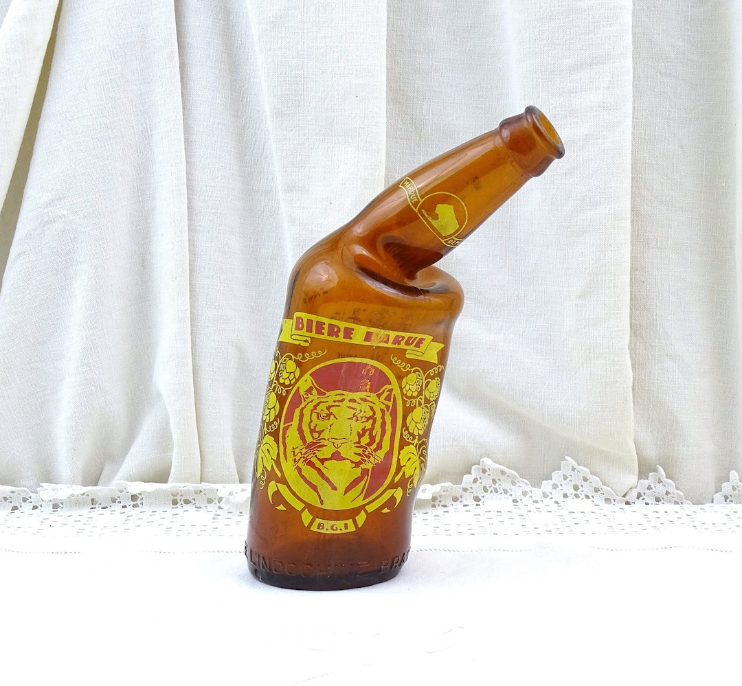 Vintage Rare Vietnam War Melted Beer Bottle Biere Larue by Brasseries ...
