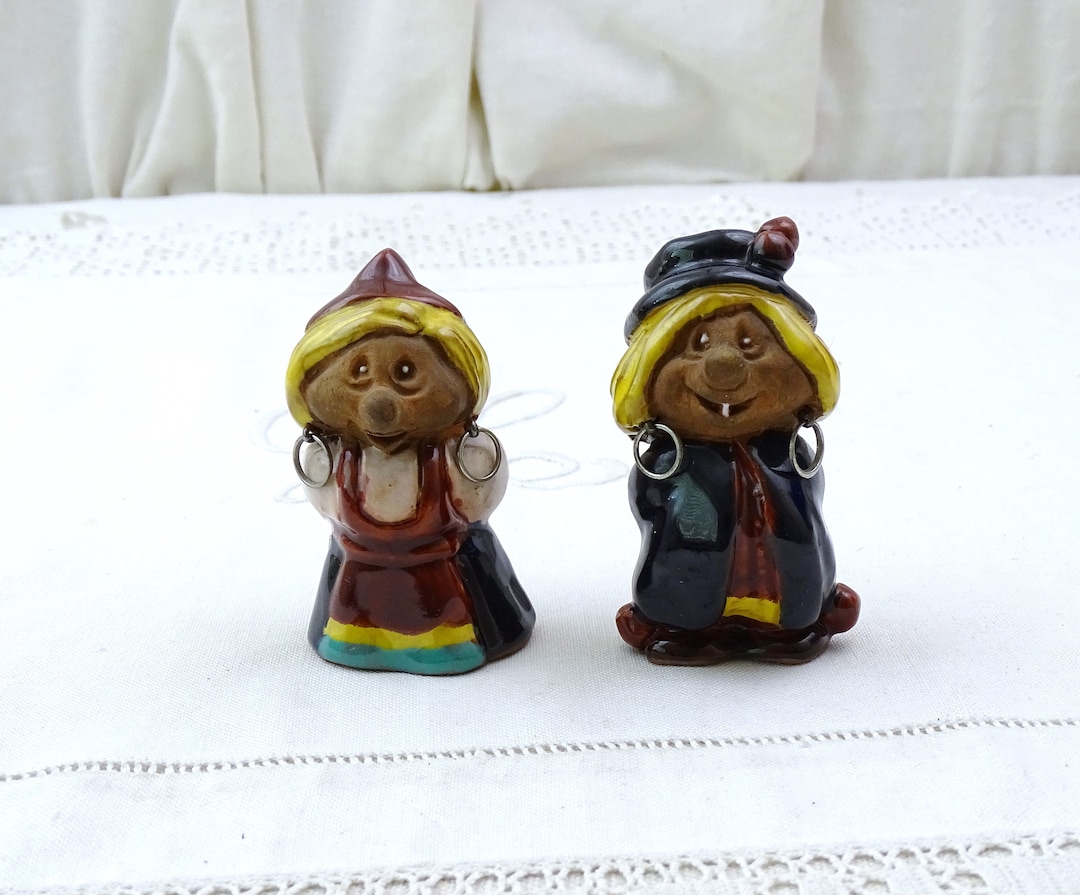 Vintage Swedish Tore Borg Handmade Pottery Troll Figurine Couple With ...