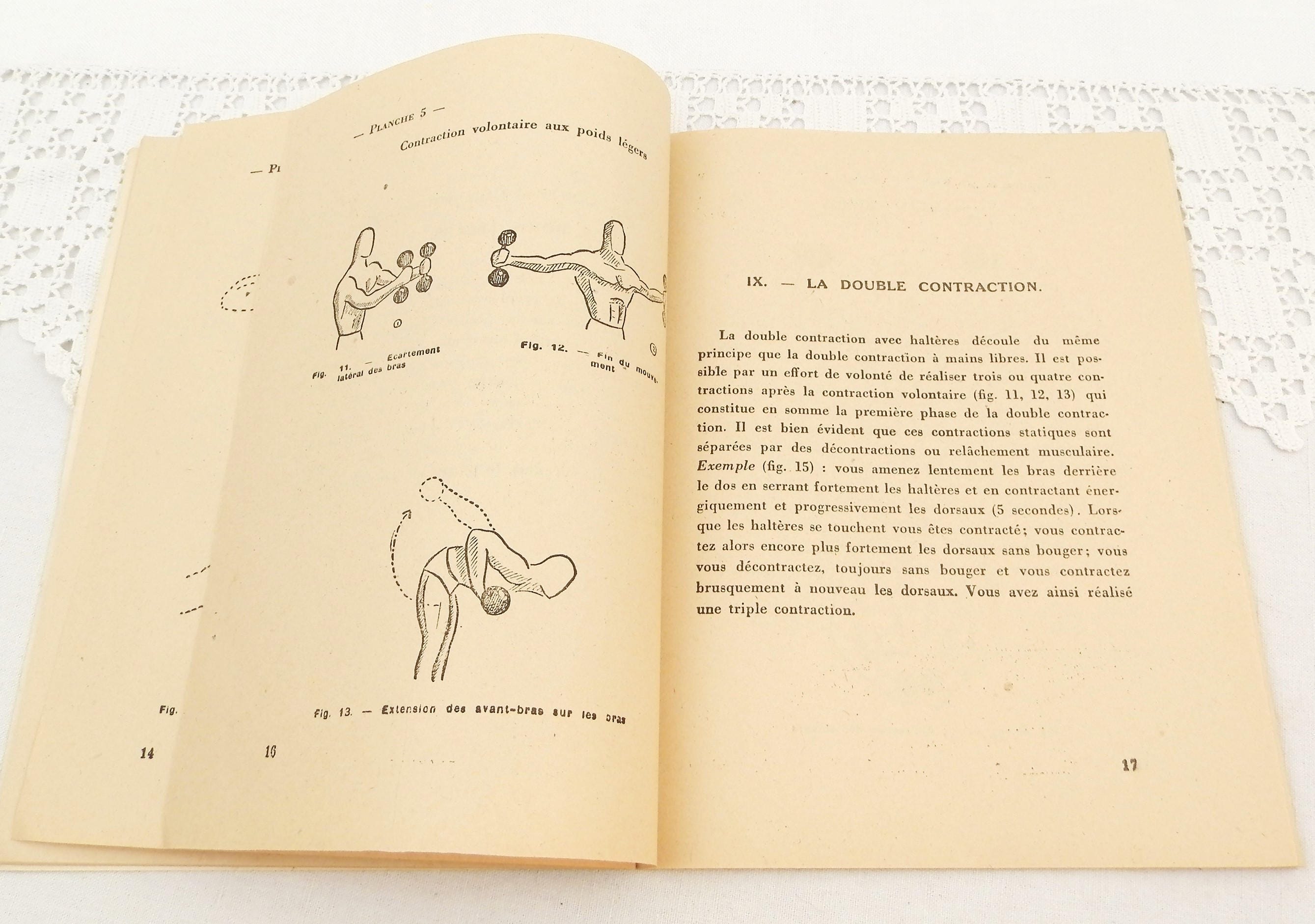 Rare Vintage 1945 French Body Building Book by Marcel Rouet, Retro ...