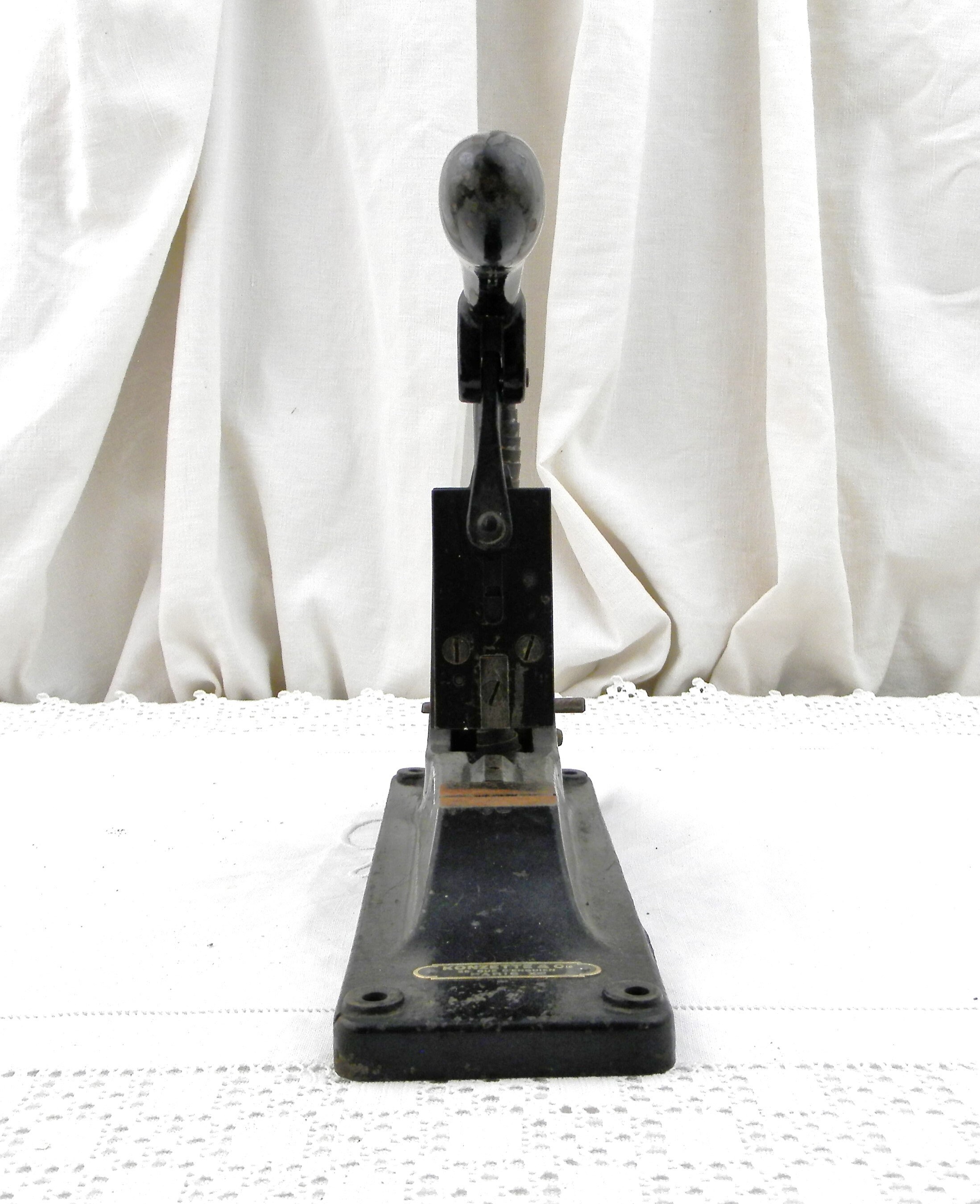 Large Working French Antique Industrial Black Stapler Made in Paris by ...