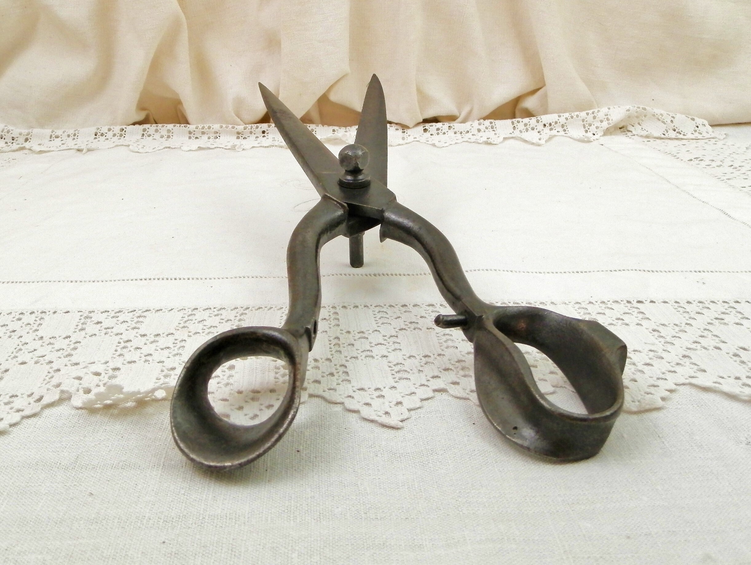 Antique Big Industrial Sized Drappers Scissors from France, Huge ...