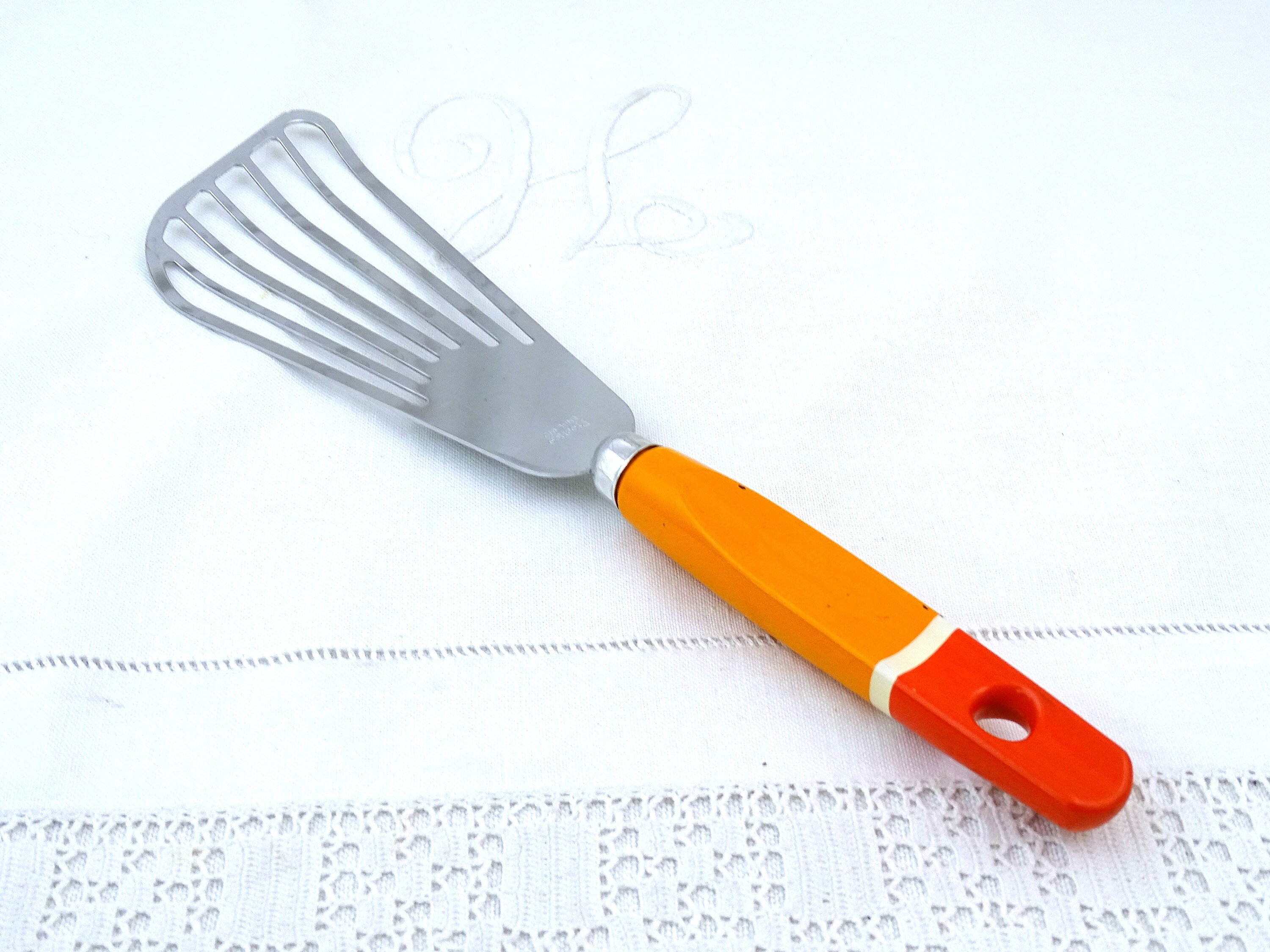 Vintage 1960s Spatula by Prestige England Stainless Steel with Orange ...