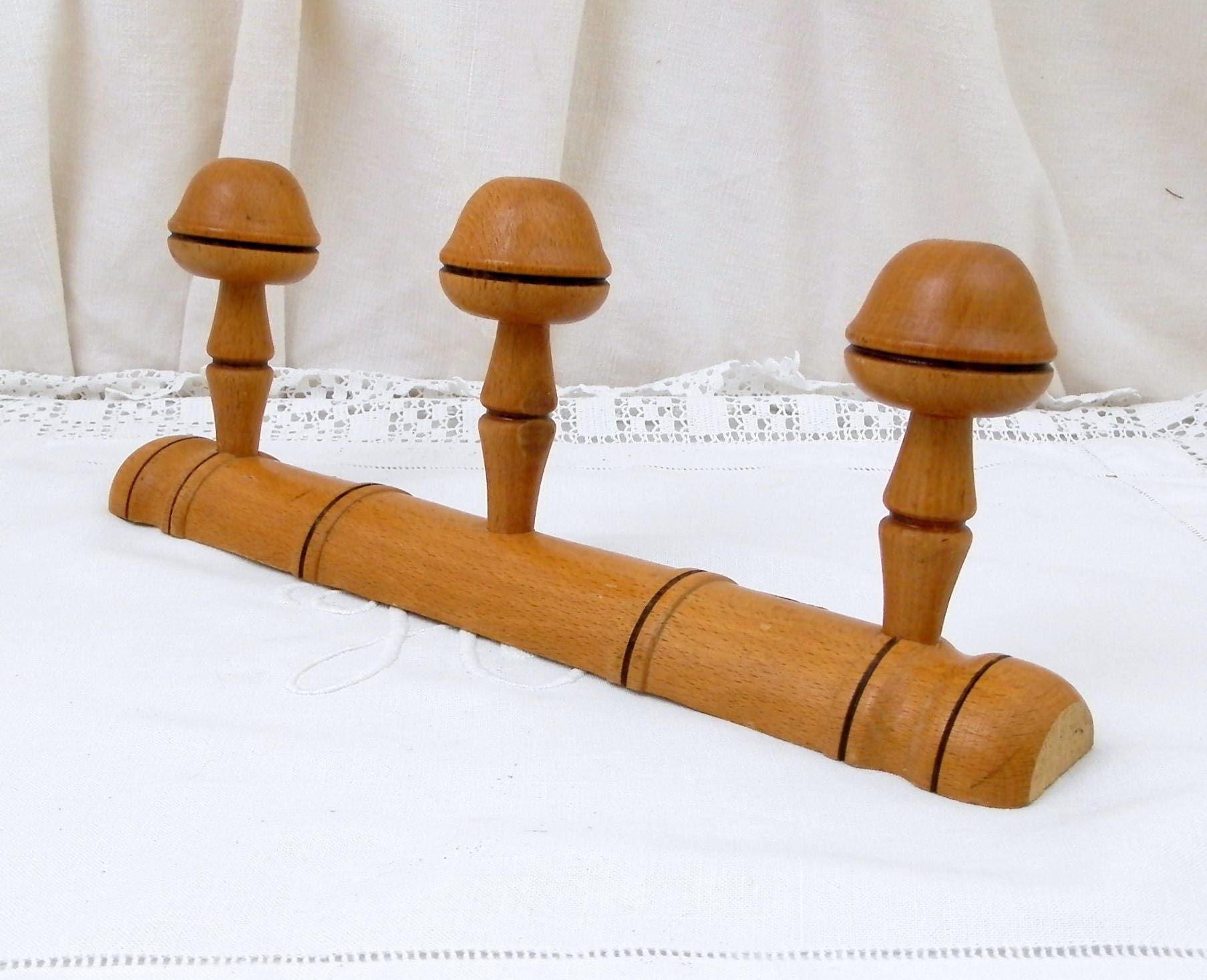 Antique French Traditional Wooden Faux Bamboo Hat Rack, Coat Rack ...