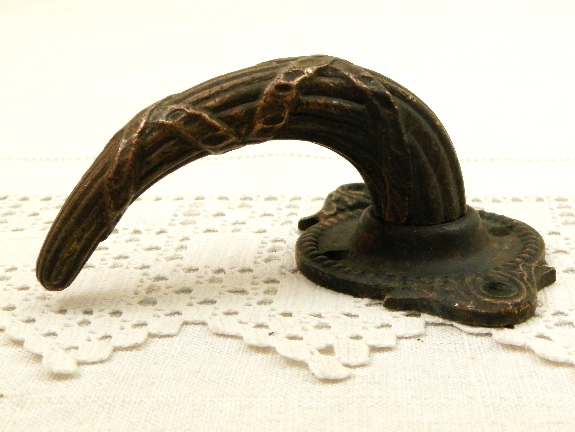 Antique French Louis XVI Bronze Door Handle, Late 1700s French Cast ...