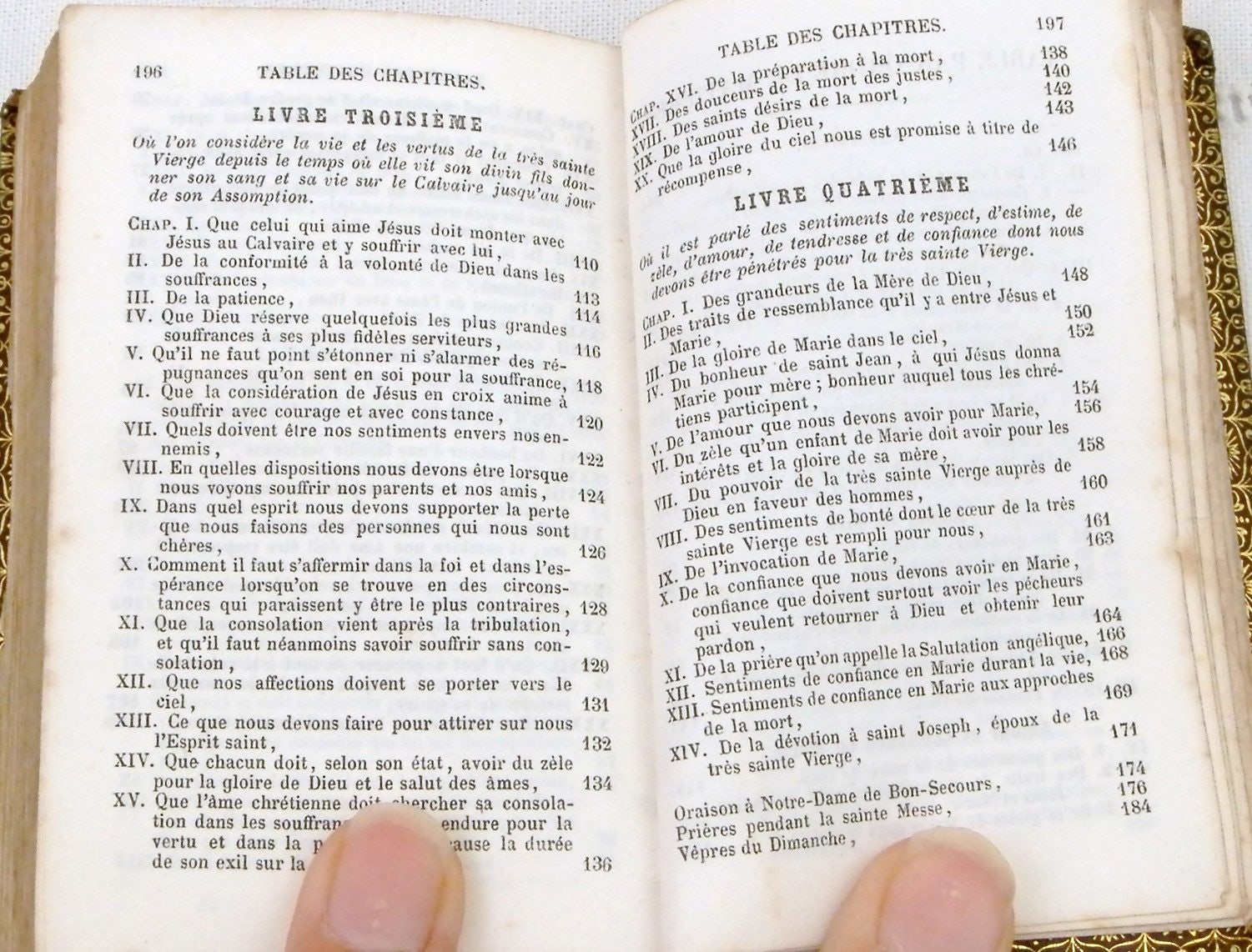 Antique Religious Book with Leather Cover Decorated with Gold Stars ...