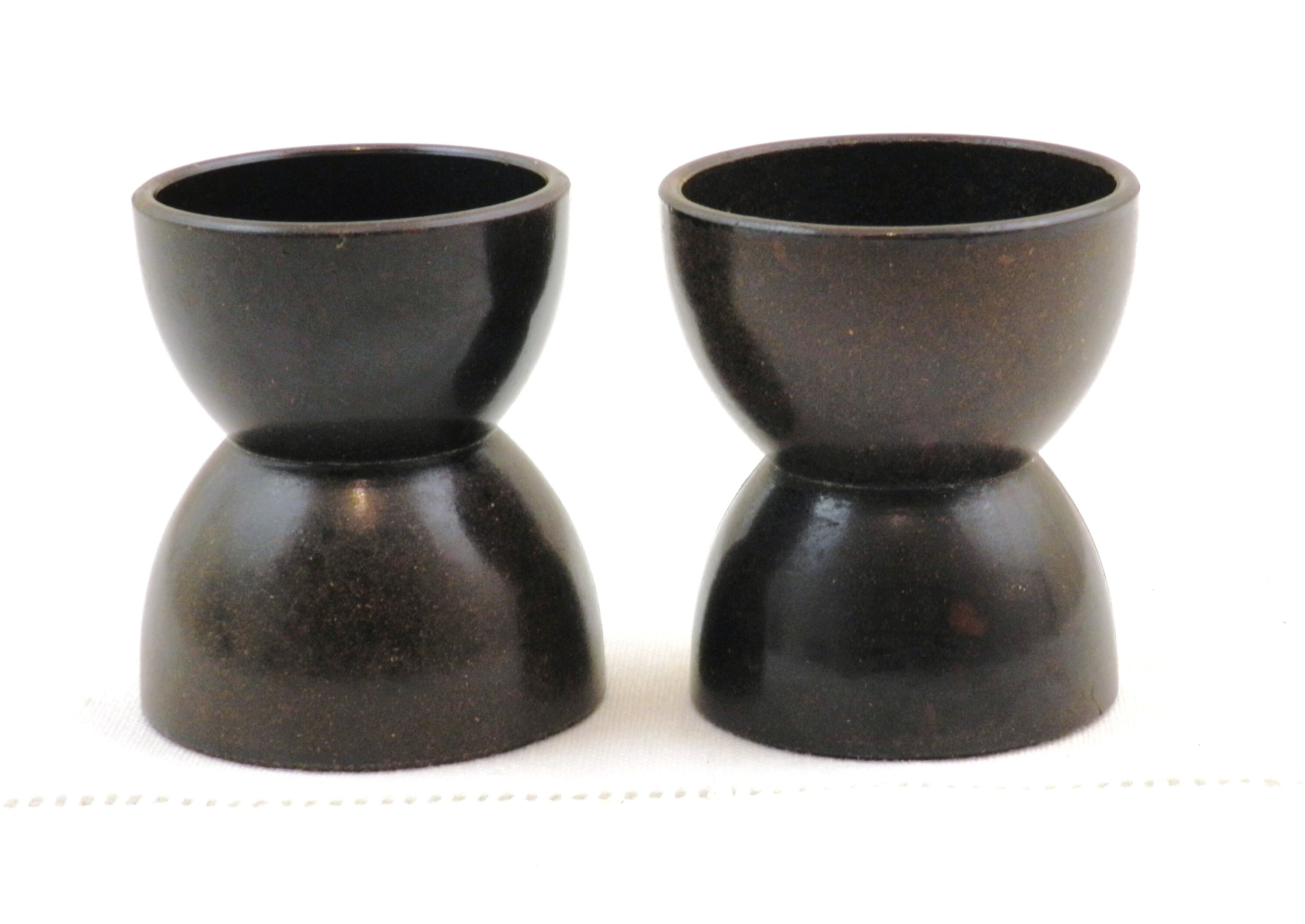 Set of 2 French Vintage Bakelite Egg Cups for Different Sized Eggs ...