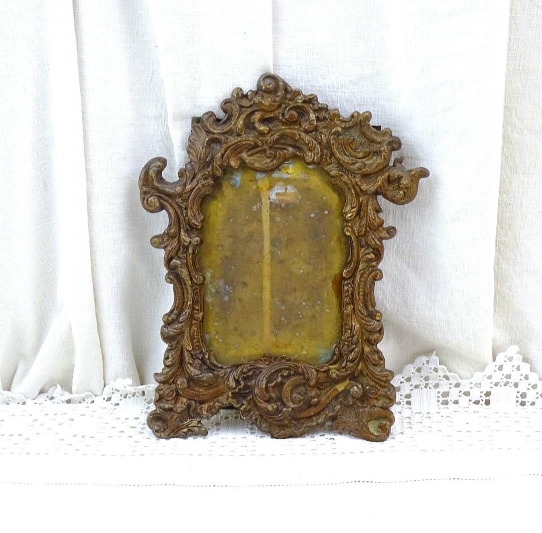 Antique French Bronze Metal Rococo Ornate Portrait Frame - Etsy