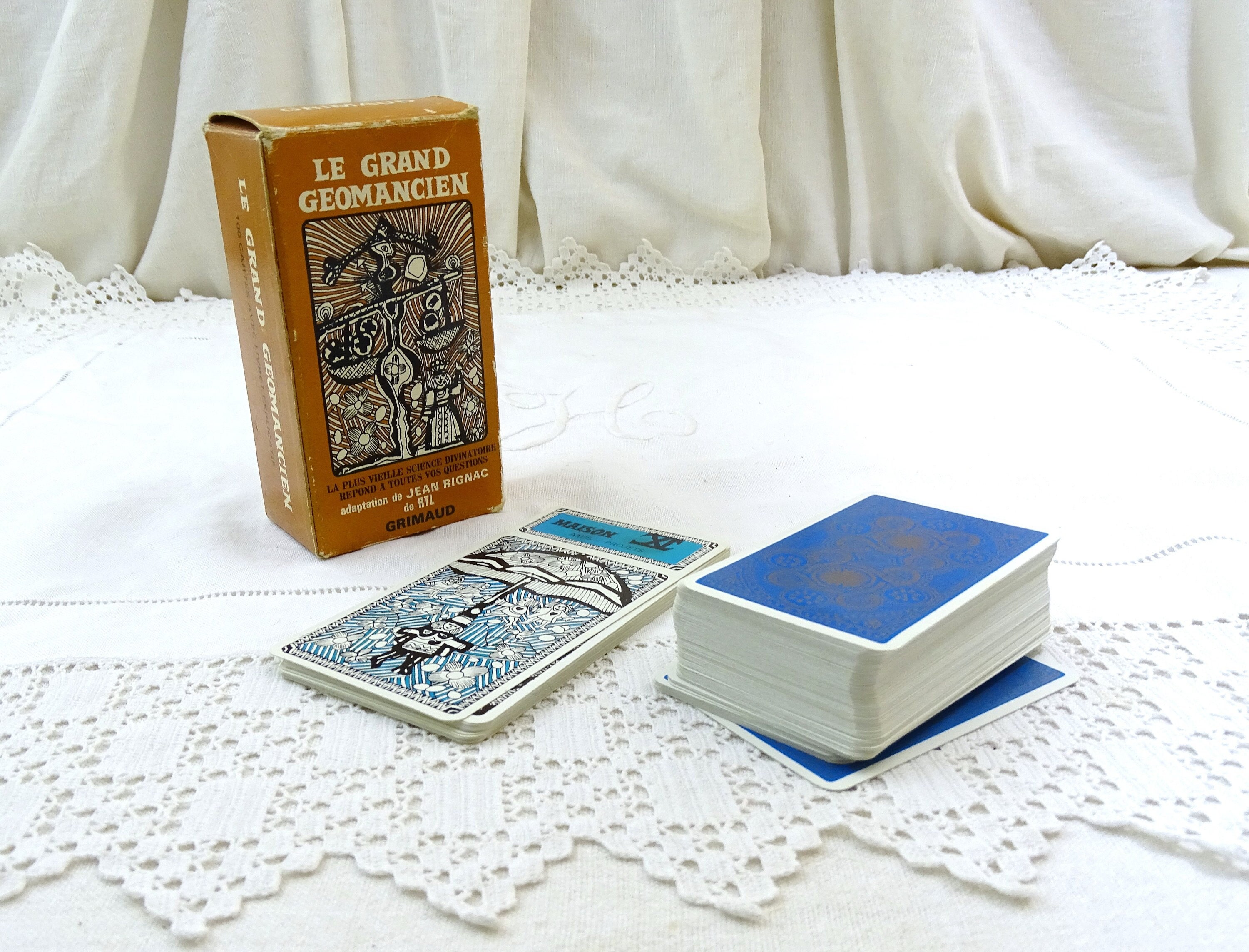 Vintage French 1970s Complete Pack of Le Grand Geomancien Cards by ...