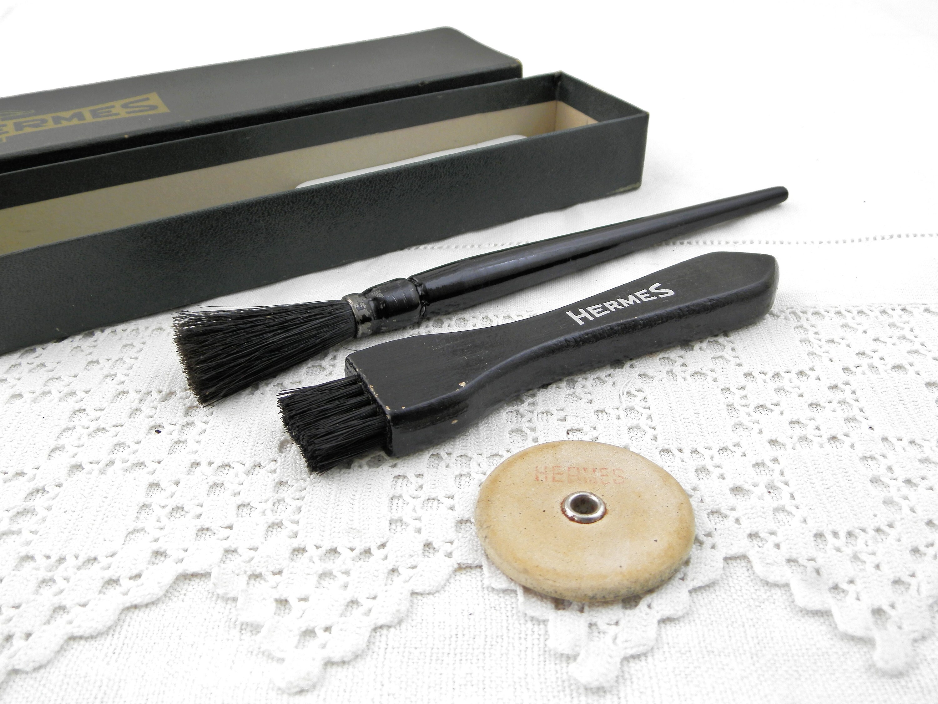Vintage 1950s Typewriter Cleaning and Care Kit by Hermes With 2 Brushes ...
