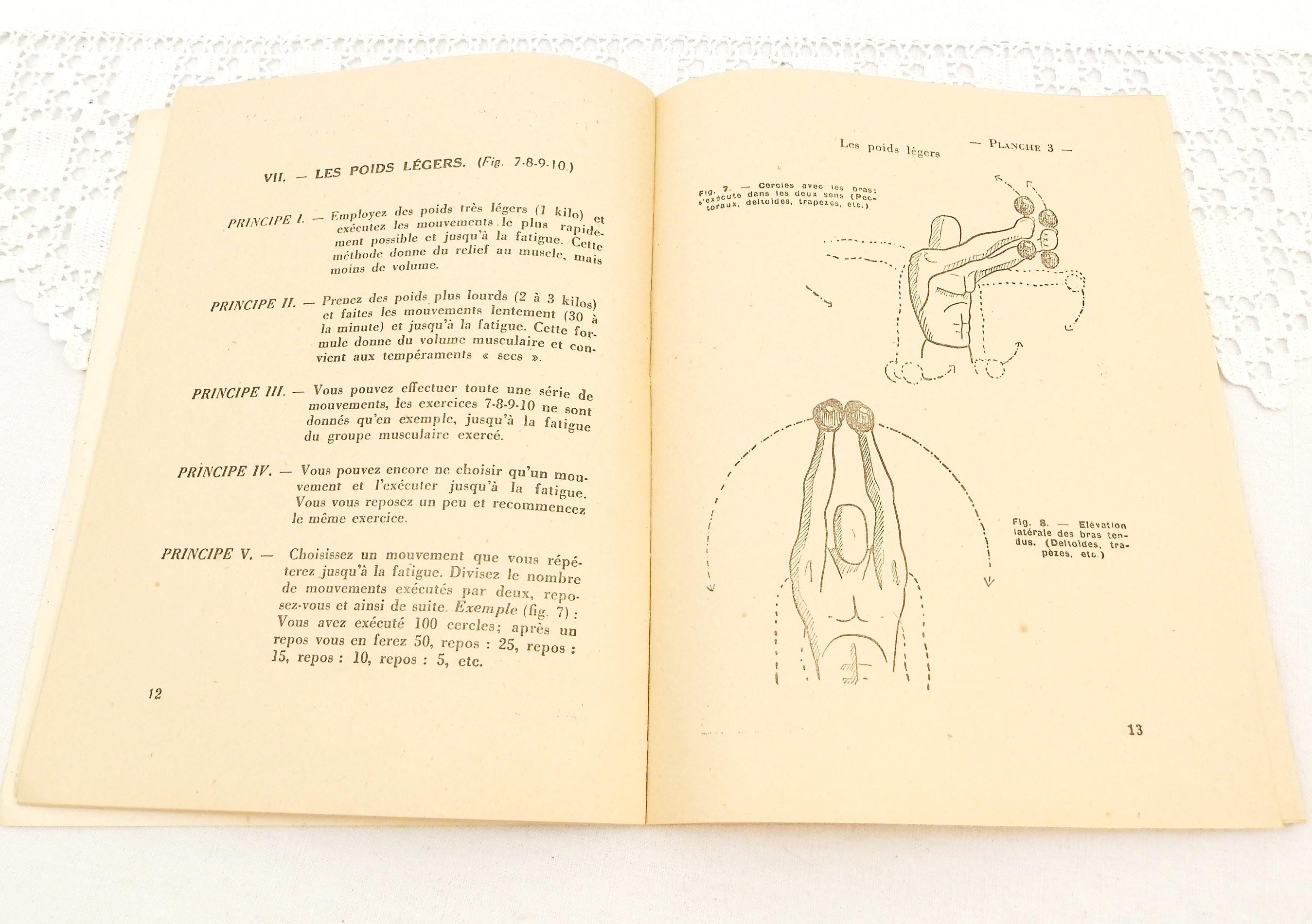 Rare Vintage 1945 French Body Building Book by Marcel Rouet, Retro ...