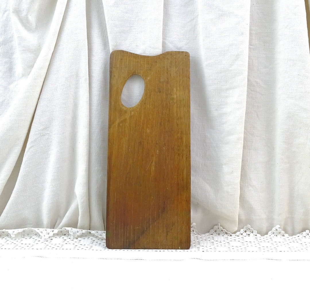 Vintage Long Thin Wooden Artist's Color Pallet, Retro Art Studio Decor ...