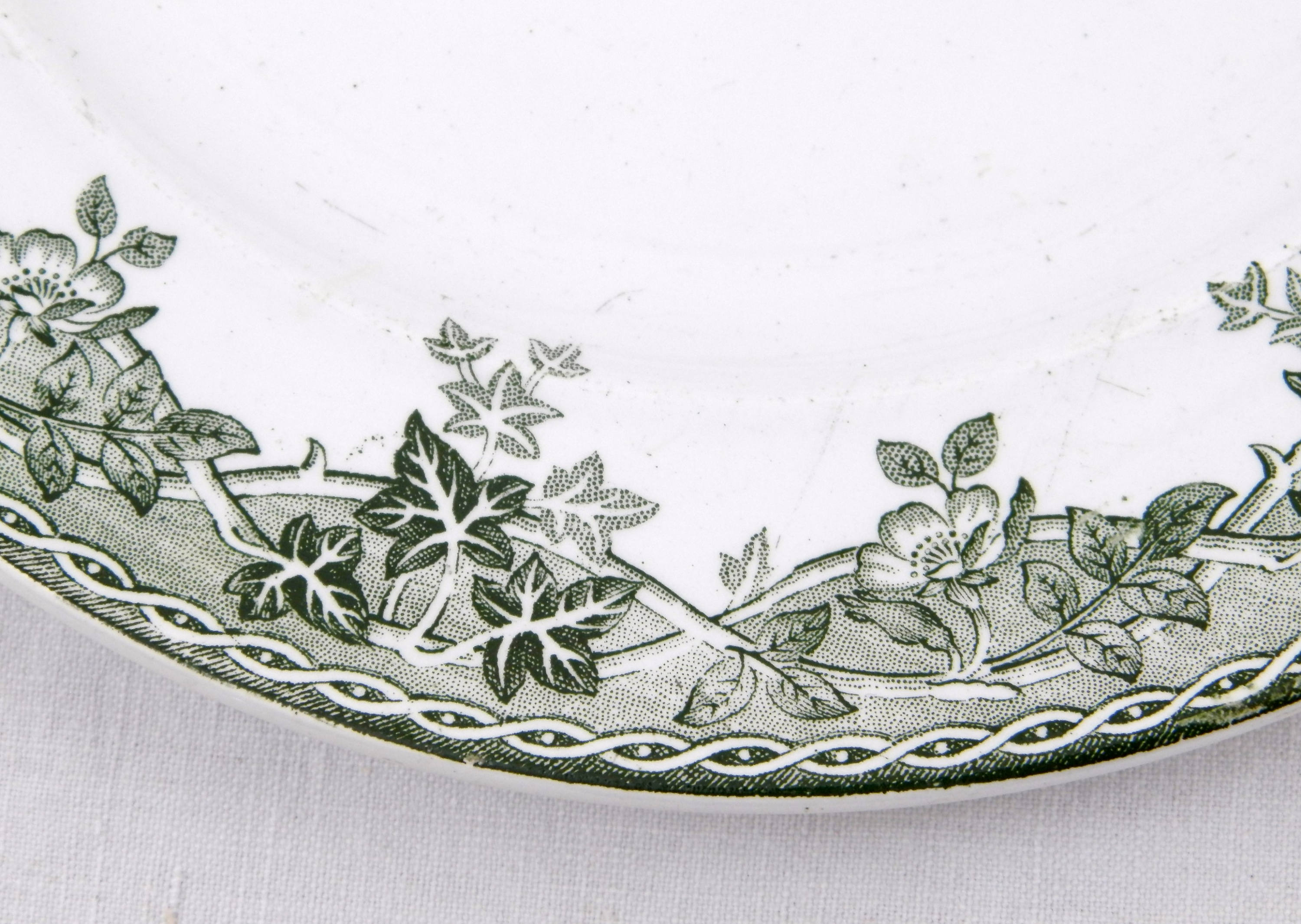 Antique French Ironware Terre de Fer St Amand et Hamage China Plate ...