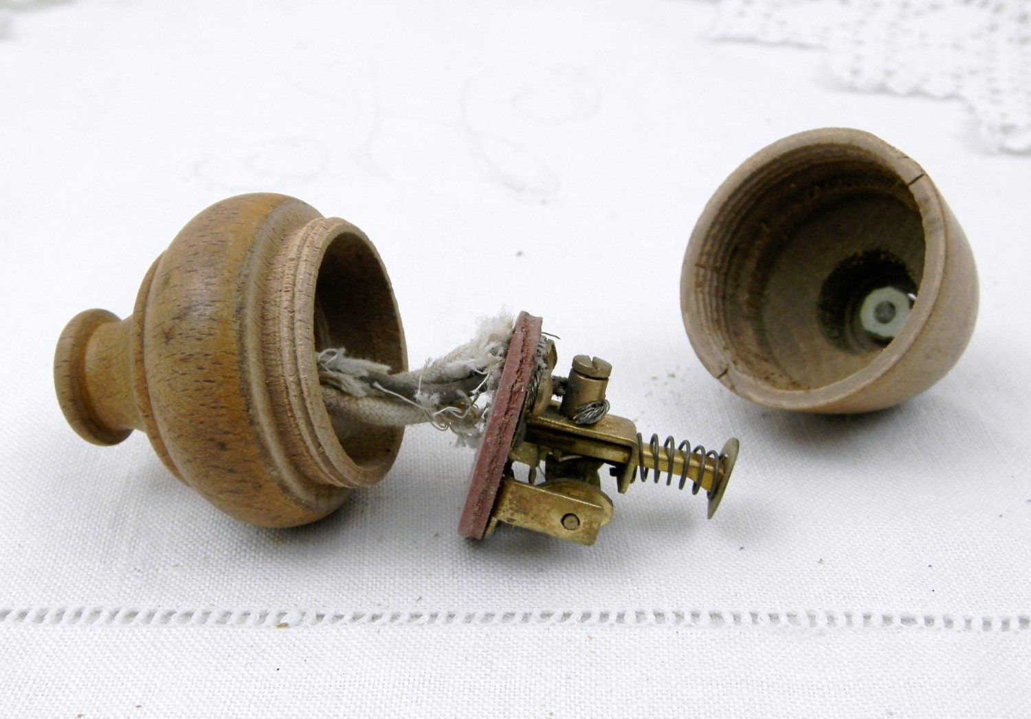 Antique French Wooden Light Switch, French Country Decor, Steampunk ...